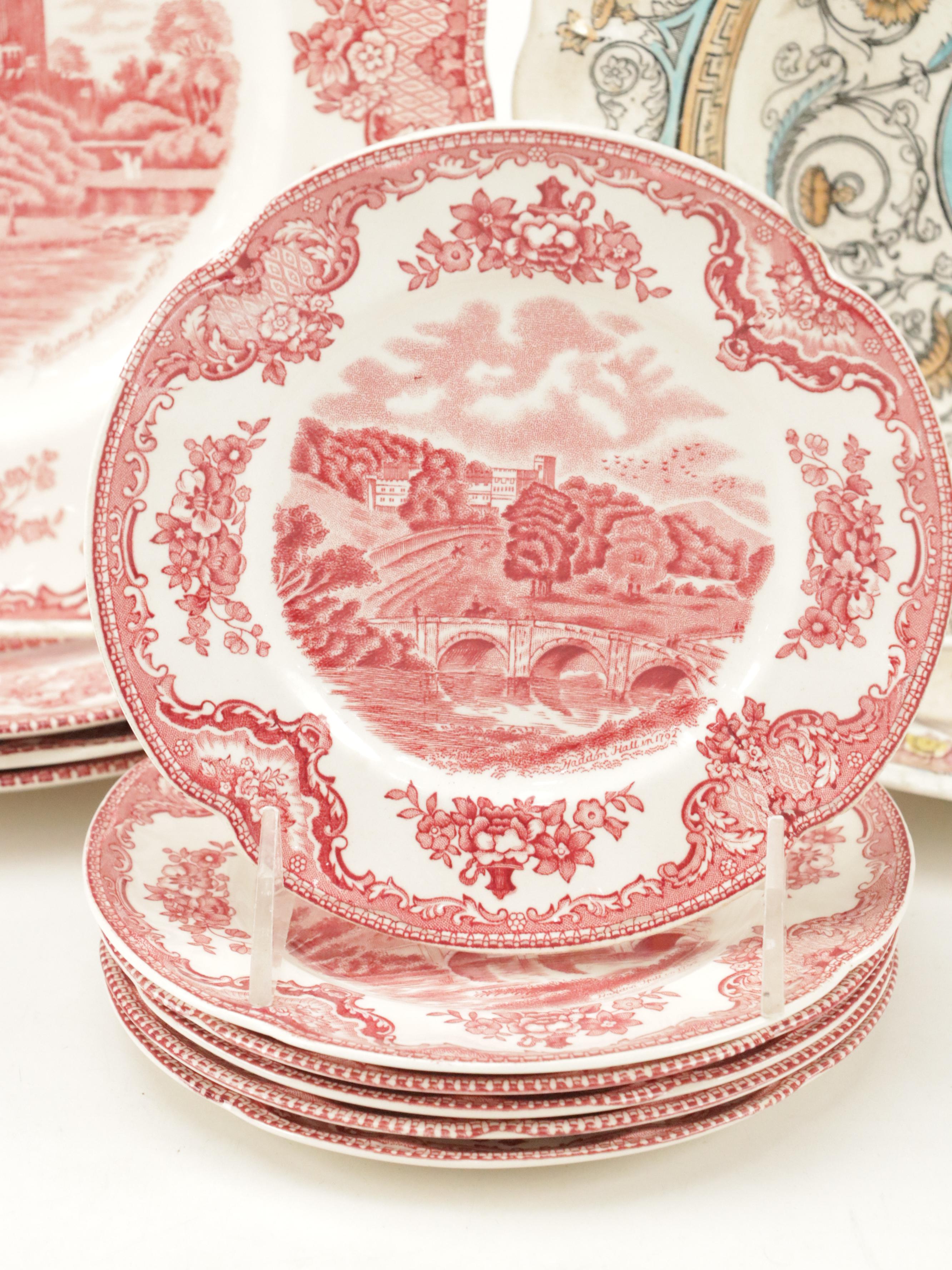 Johnson Bros "Old British Castles" Dinnerware with Other Ceramic ...