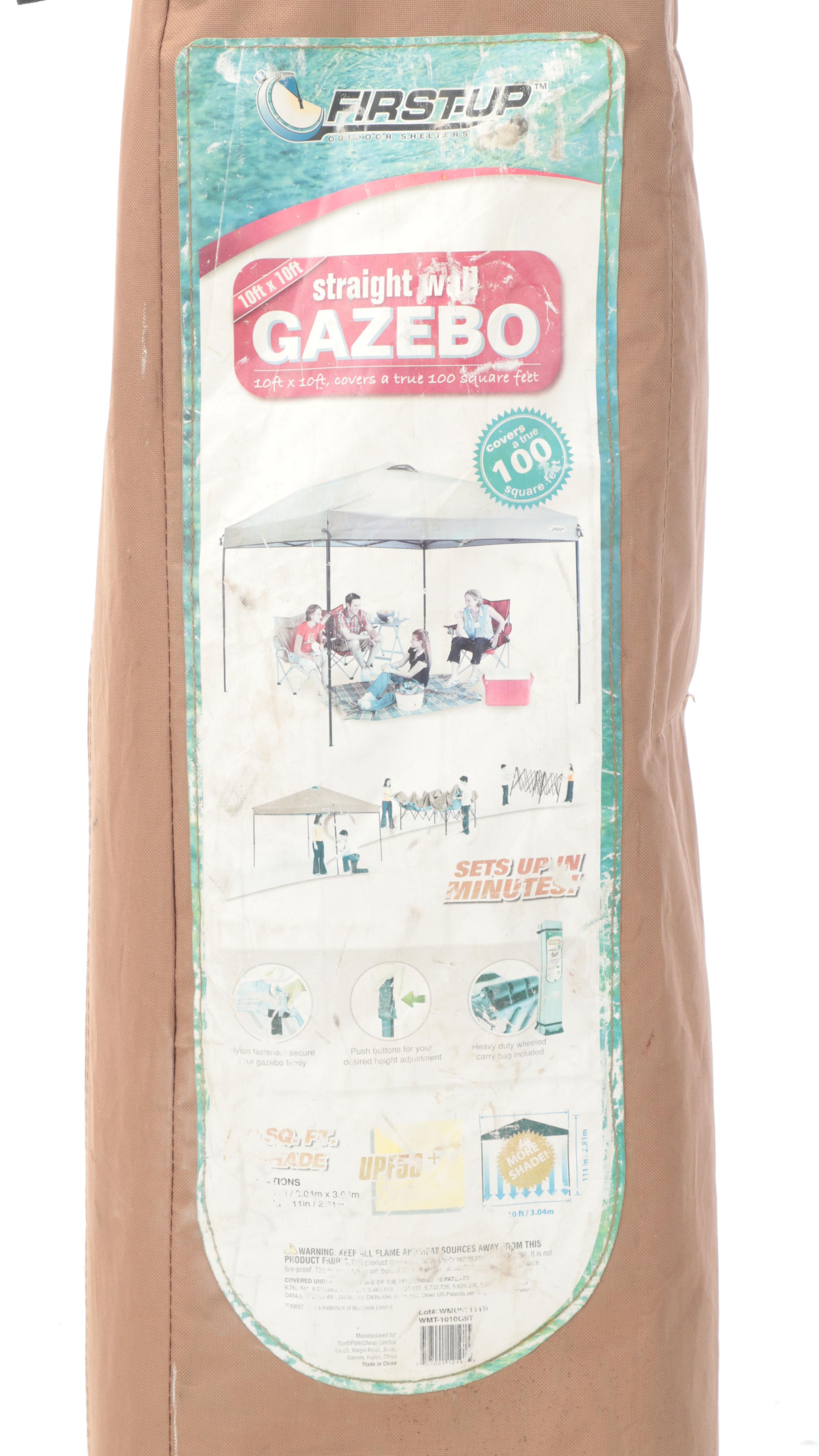 First-Up 10 x 10 Straight Wall Portable Gazebo | EBTH