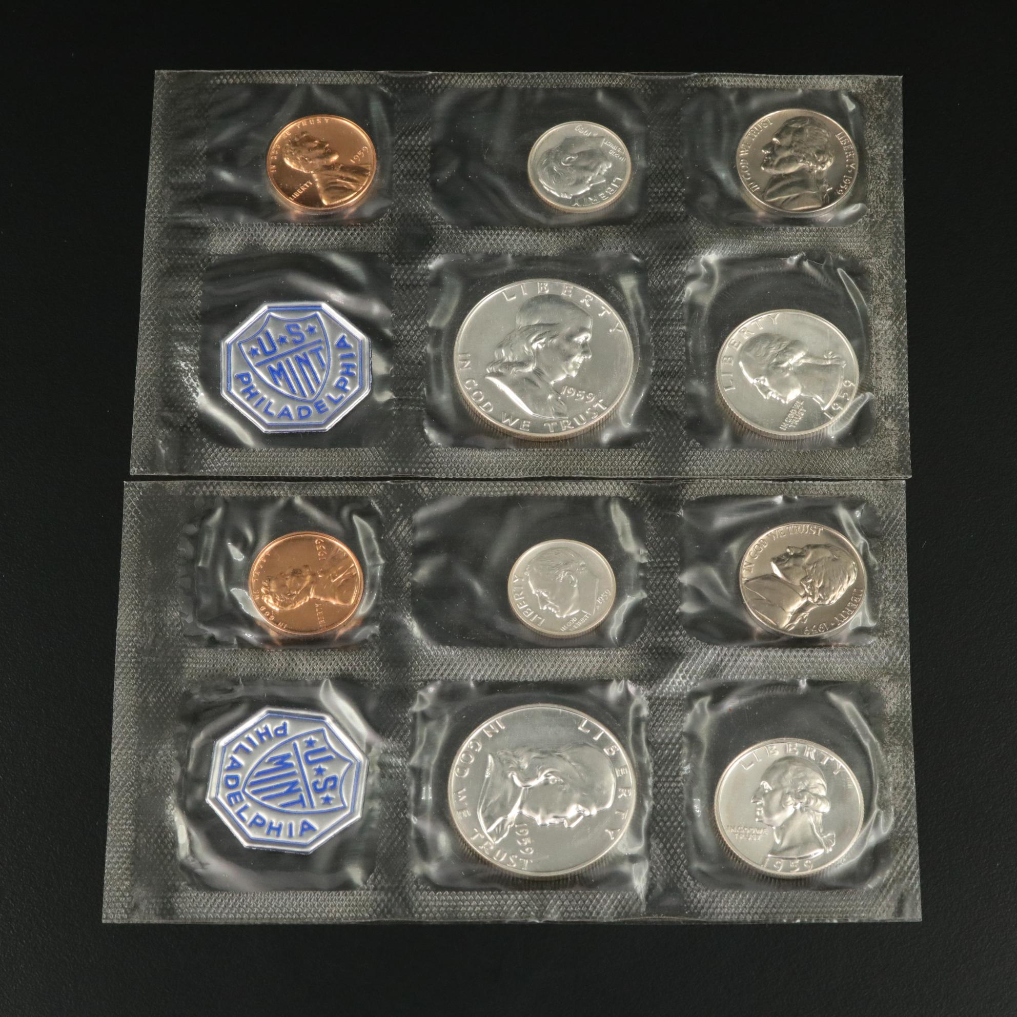 Two Vintage 1959 U.S. Mint Silver Proof Sets | EBTH