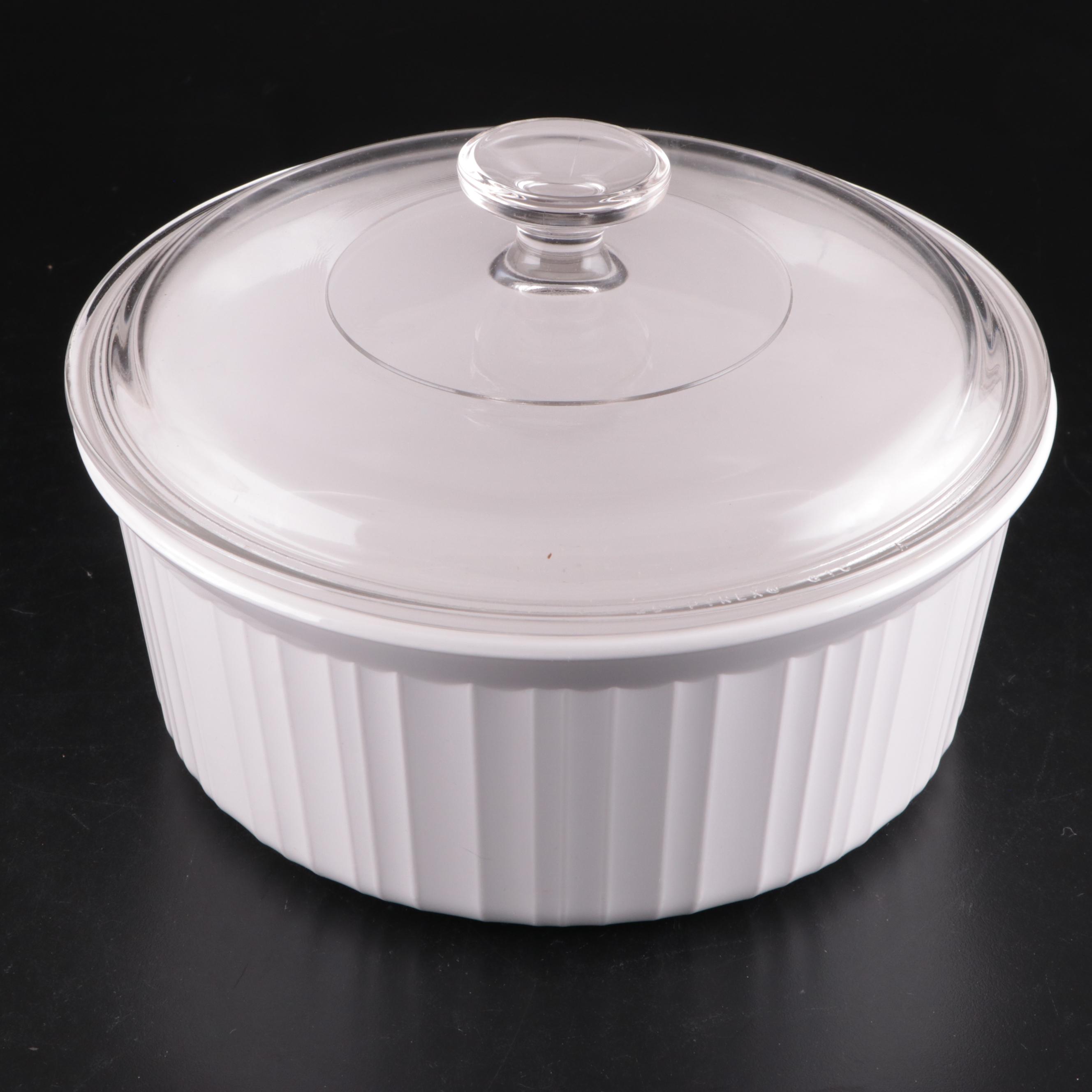 CorningWare "French White" Ceramic Casserole Dishes and Food Storage ...