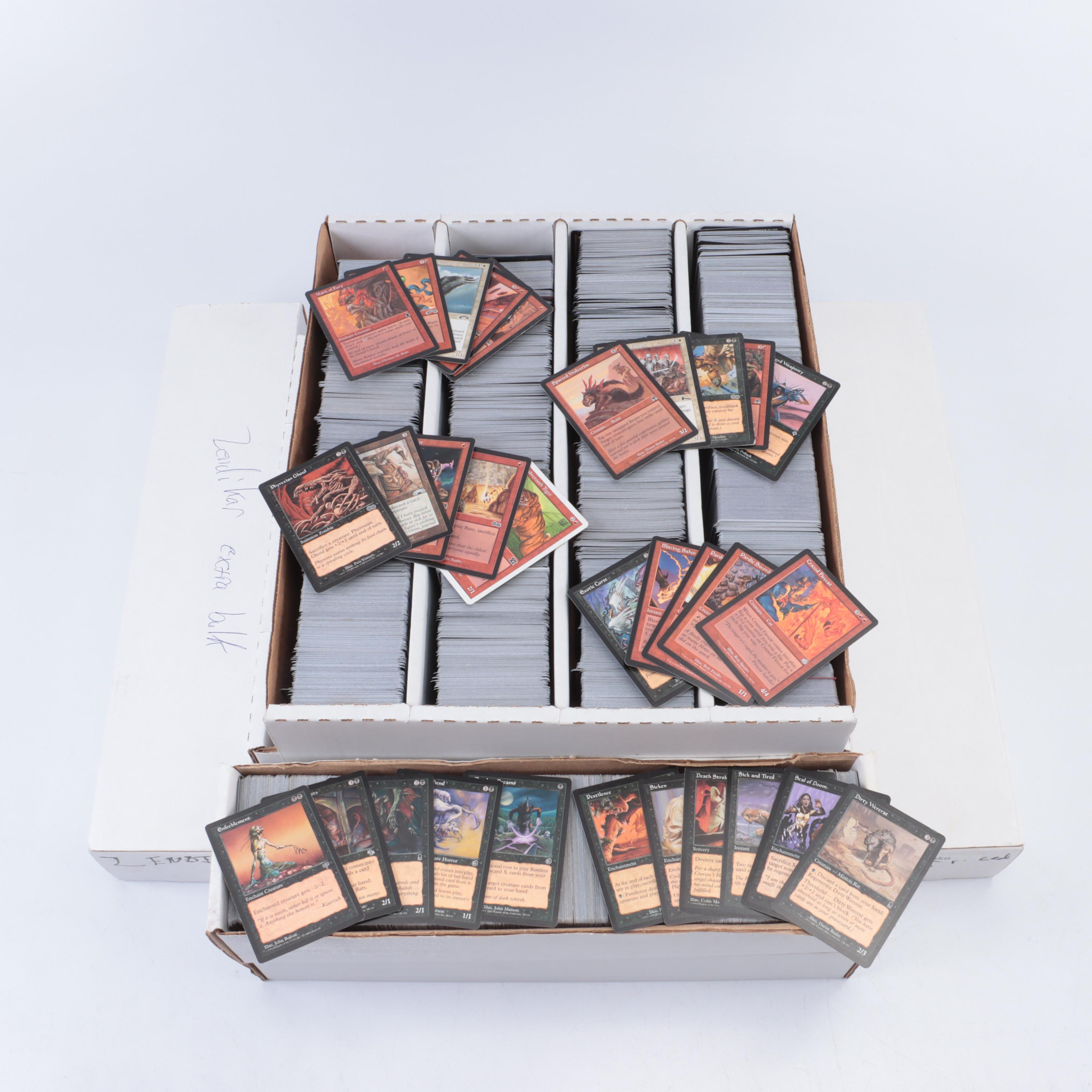Magic: The Gathering Trading Cards with Storage Boxes, 1990s–2010s | EBTH
