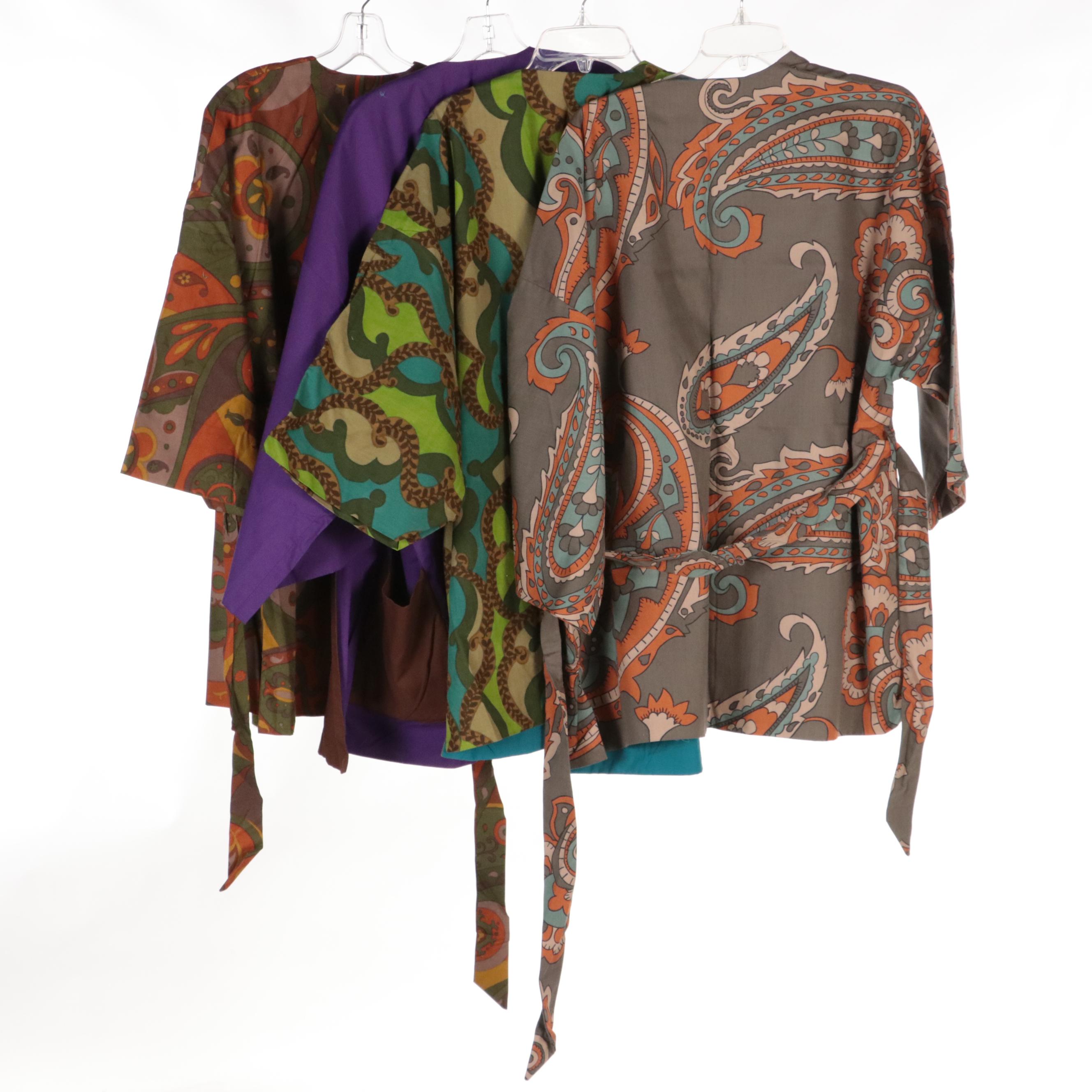 Unisex Ernst Reversible Happi Coats with Tie Belts in Printed and Solid ...