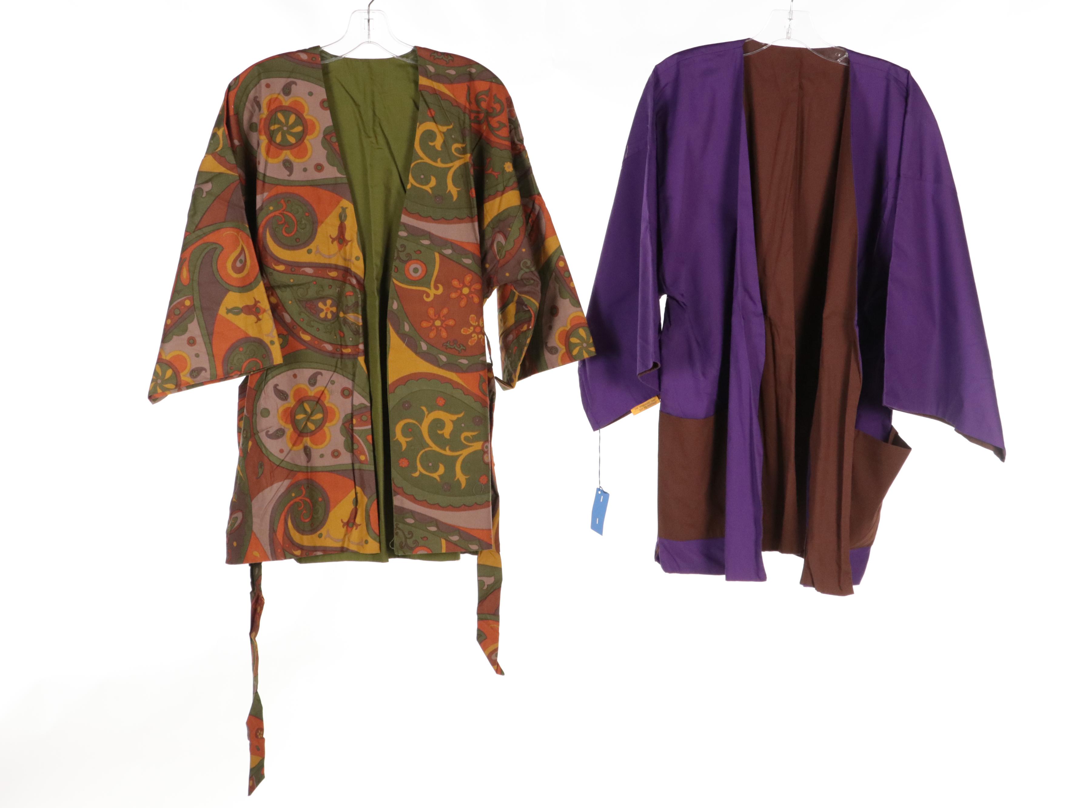 Unisex Ernst Reversible Happi Coats with Tie Belts in Printed and Solid ...