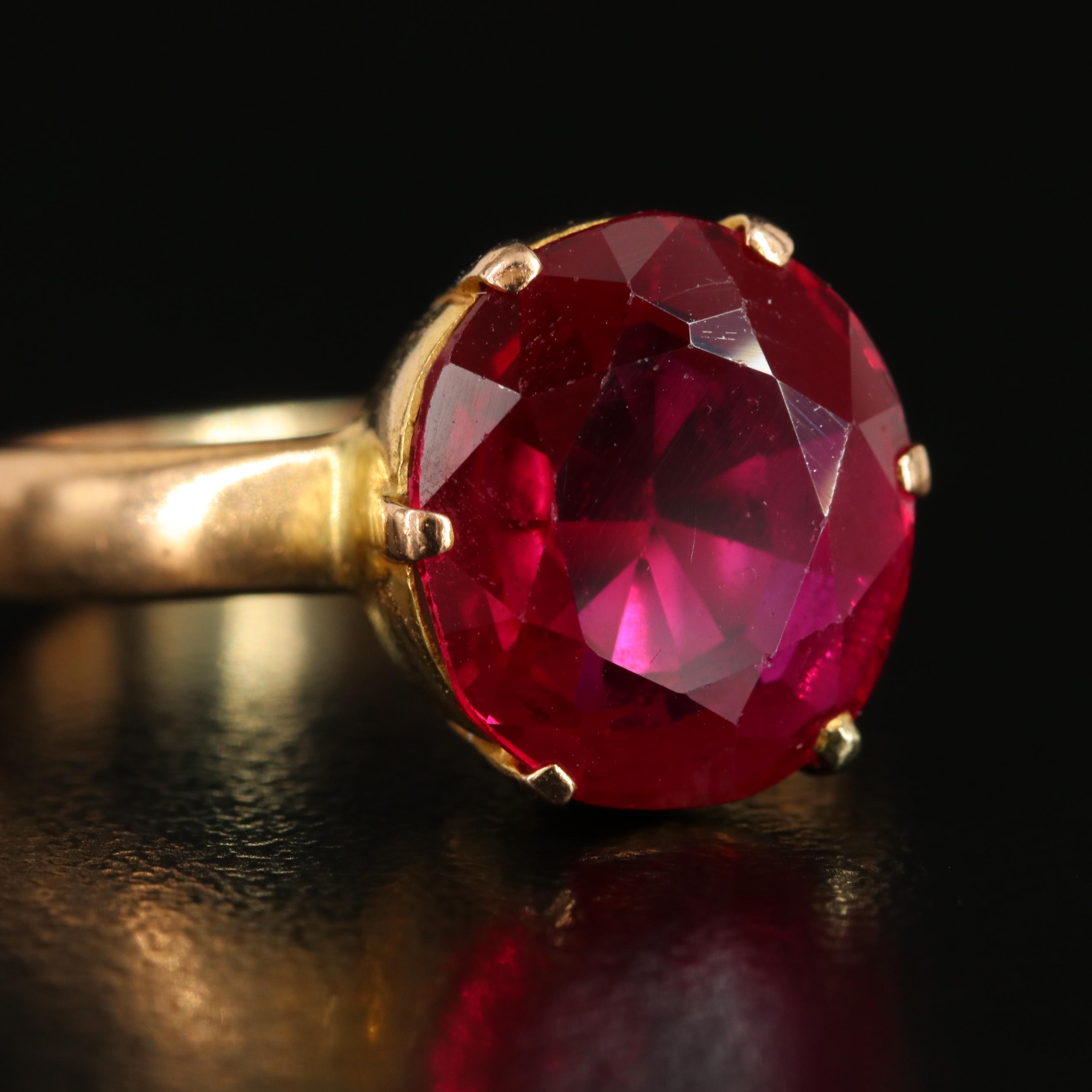 Vintage 18K Ruby Ring | EBTH