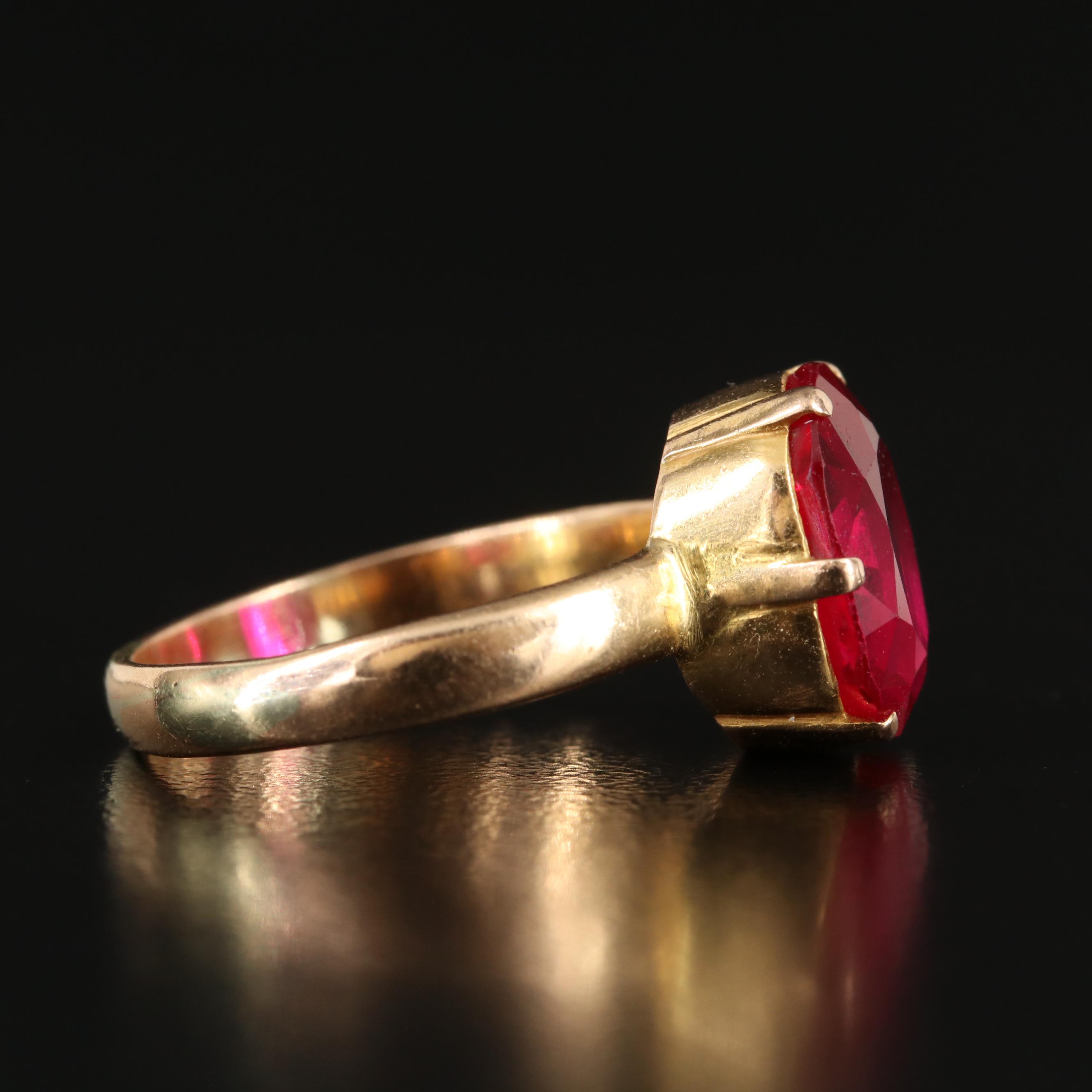 Vintage 18K Ruby Ring | EBTH