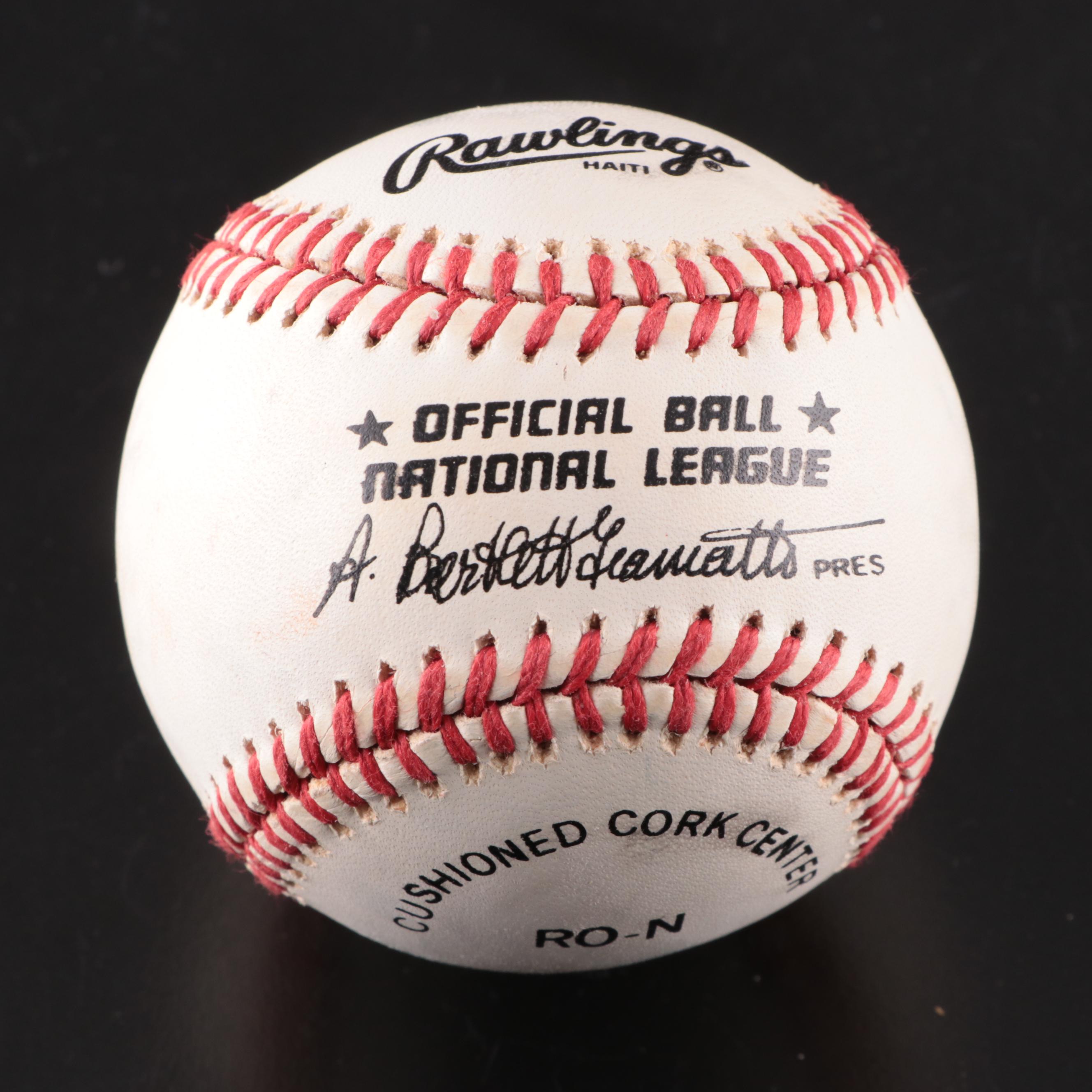 Mark Grace, Mitch Williams, Jerome Walton, and More Signed Rawlings ...