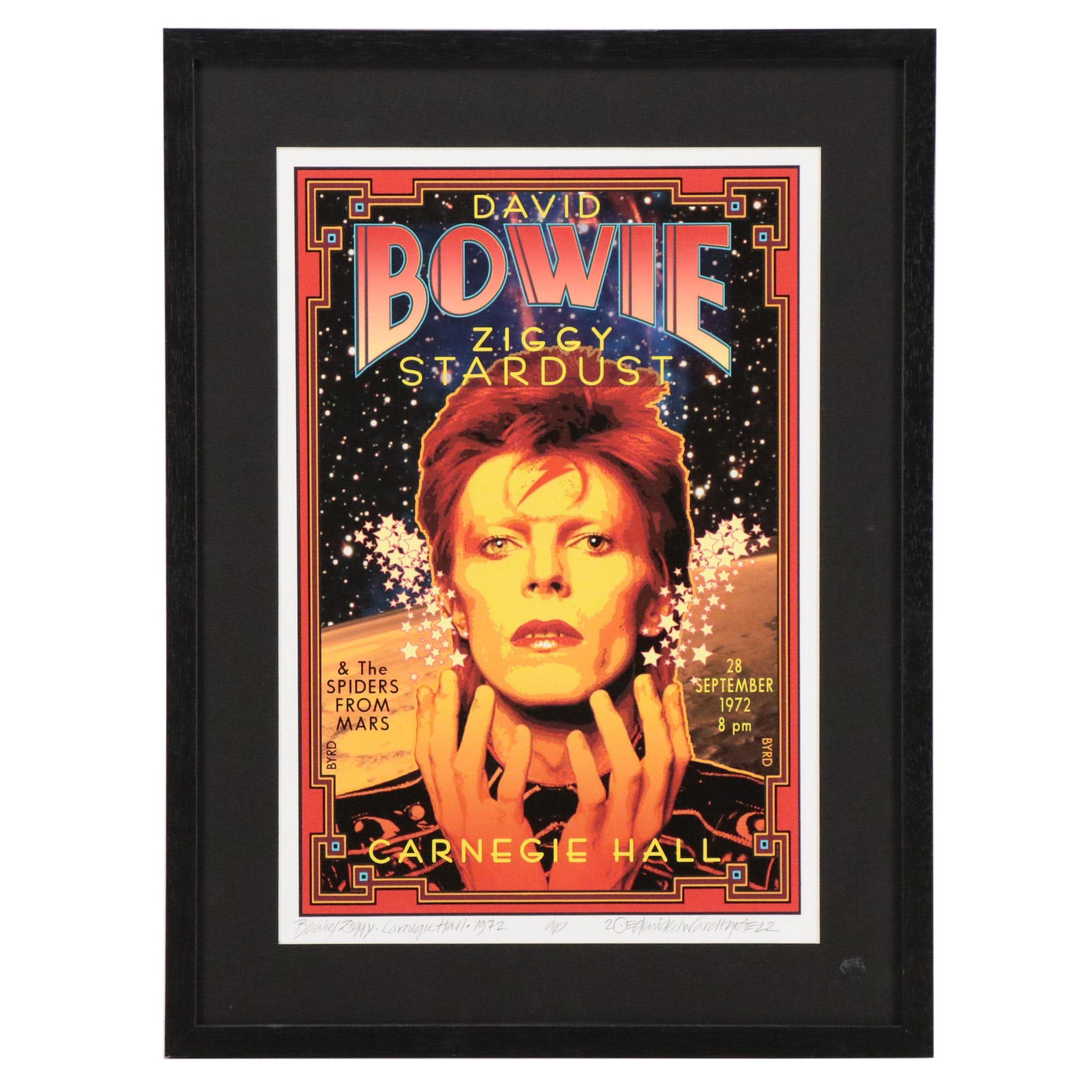 David Edward Byrd Giclée "Bowie/Ziggy at Carnegie Hall 1972," 2022 | EBTH