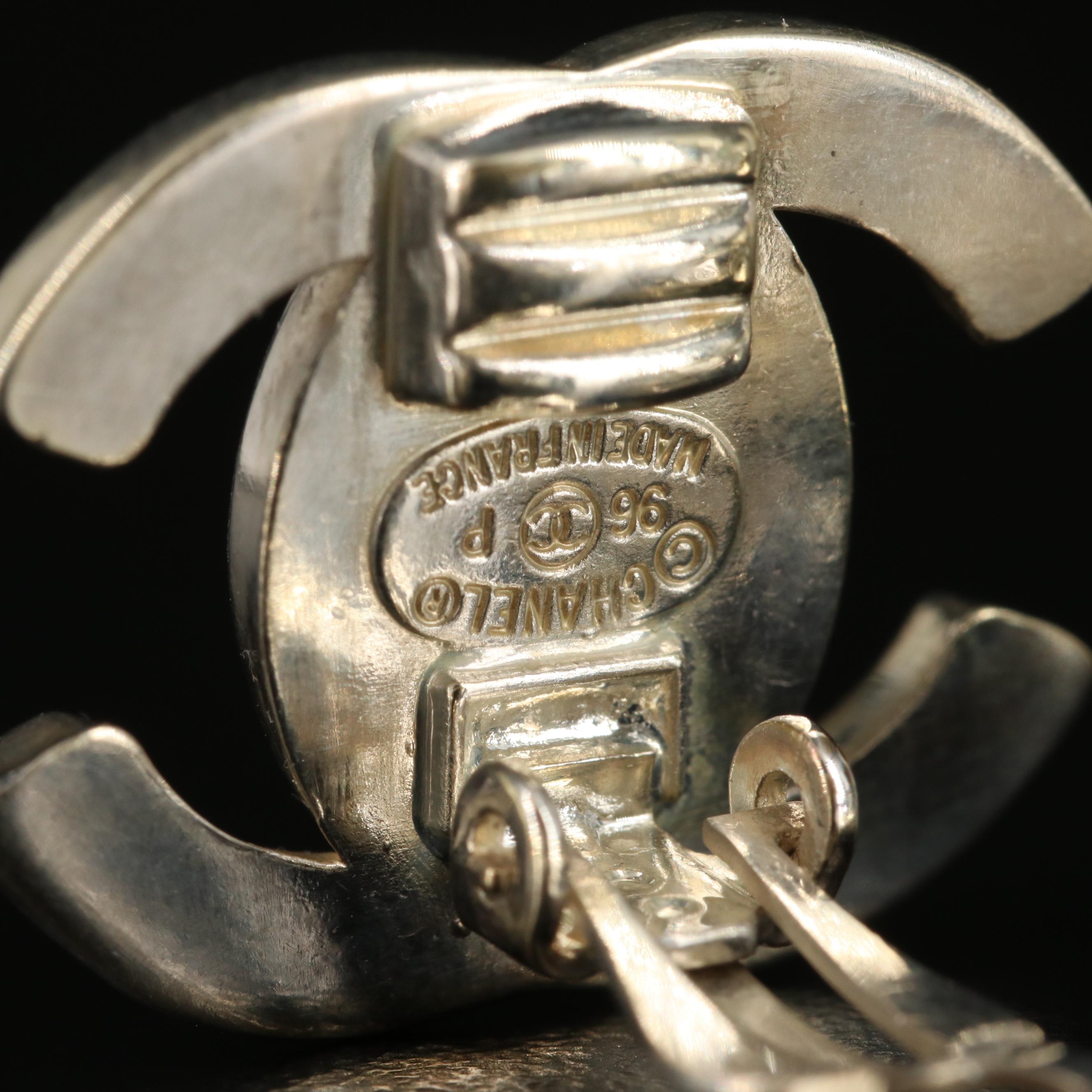 Chanel Turnlock Logo Earrings | EBTH