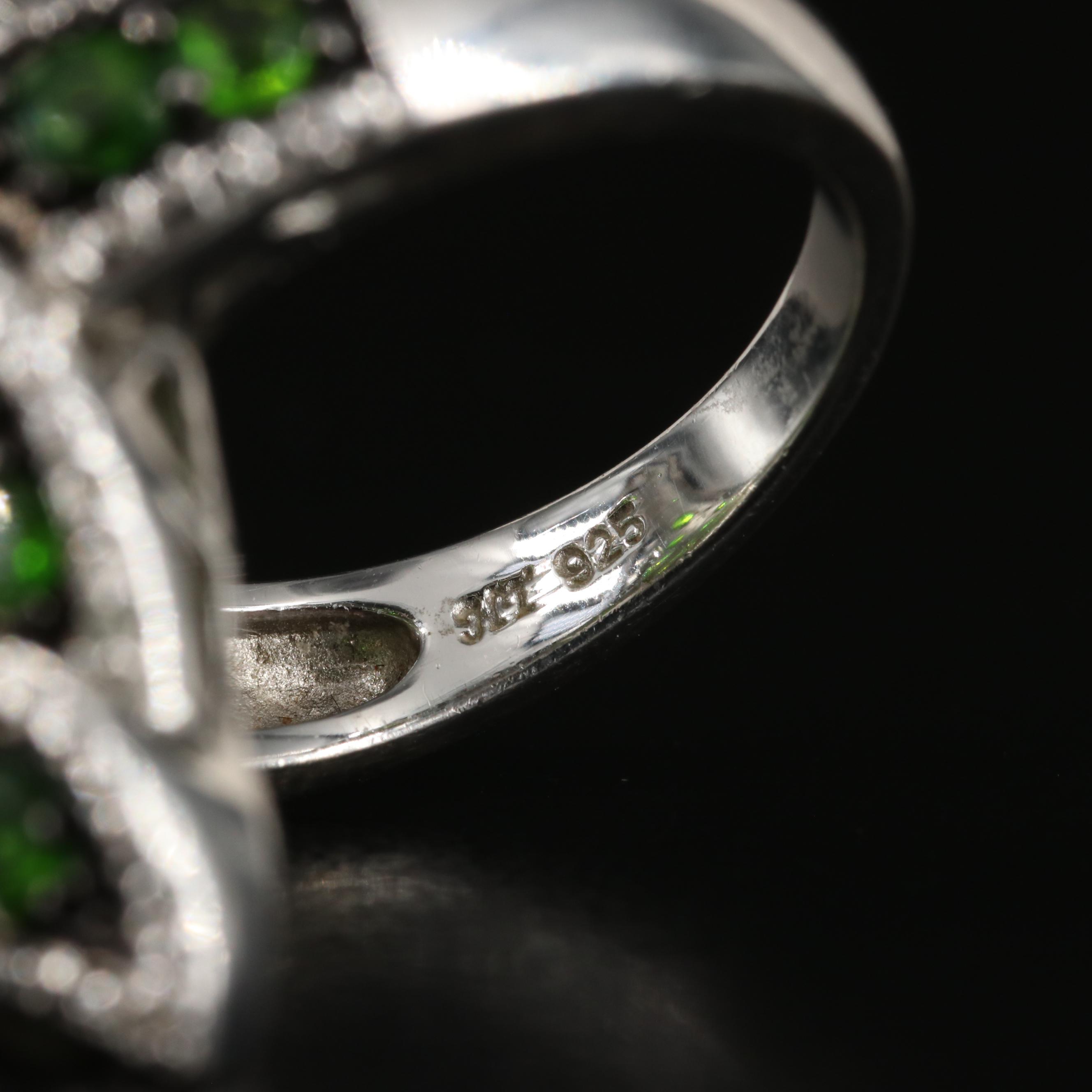 Sterling Diopside Navette Ring | EBTH
