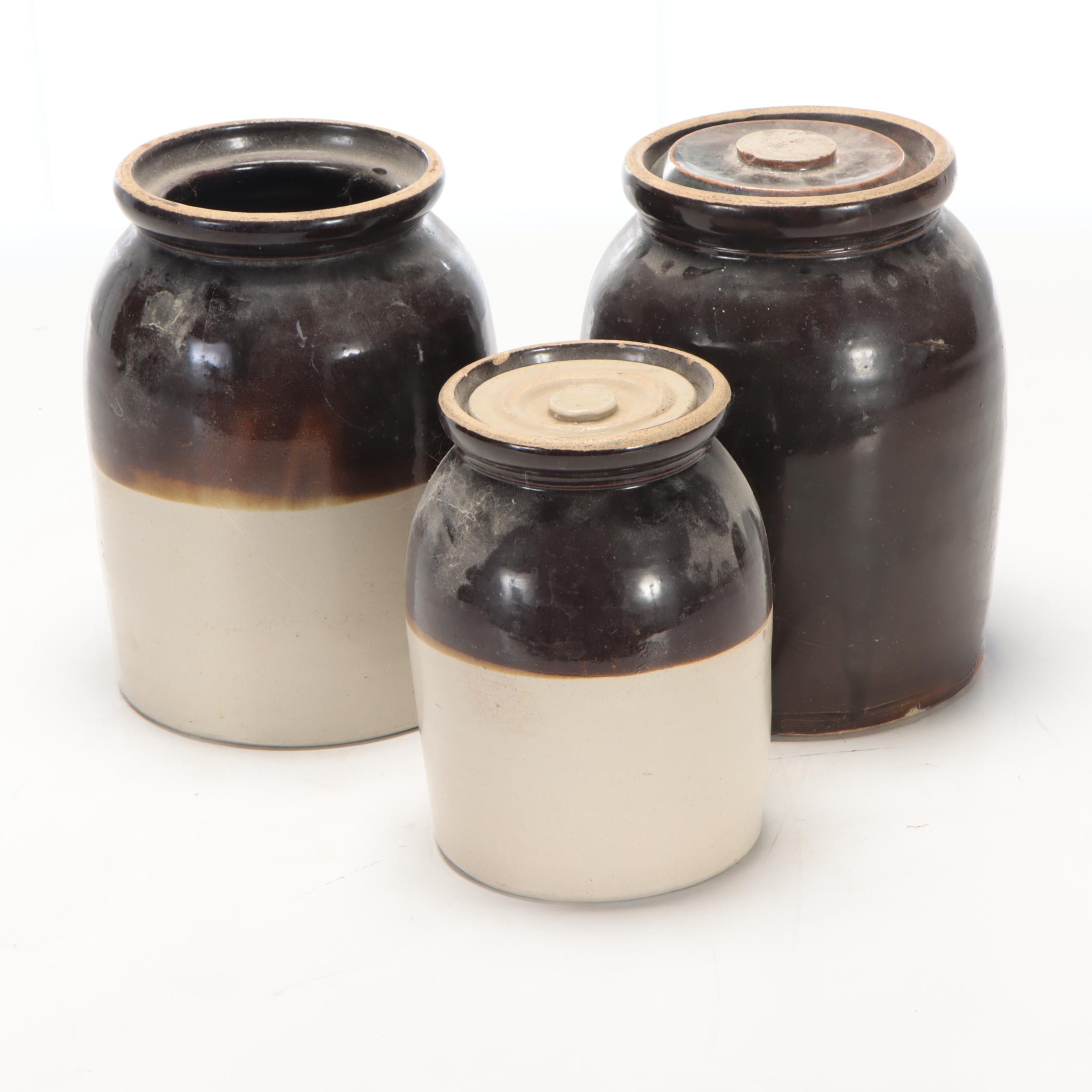 Saltglazed Stoneware Crocks | EBTH