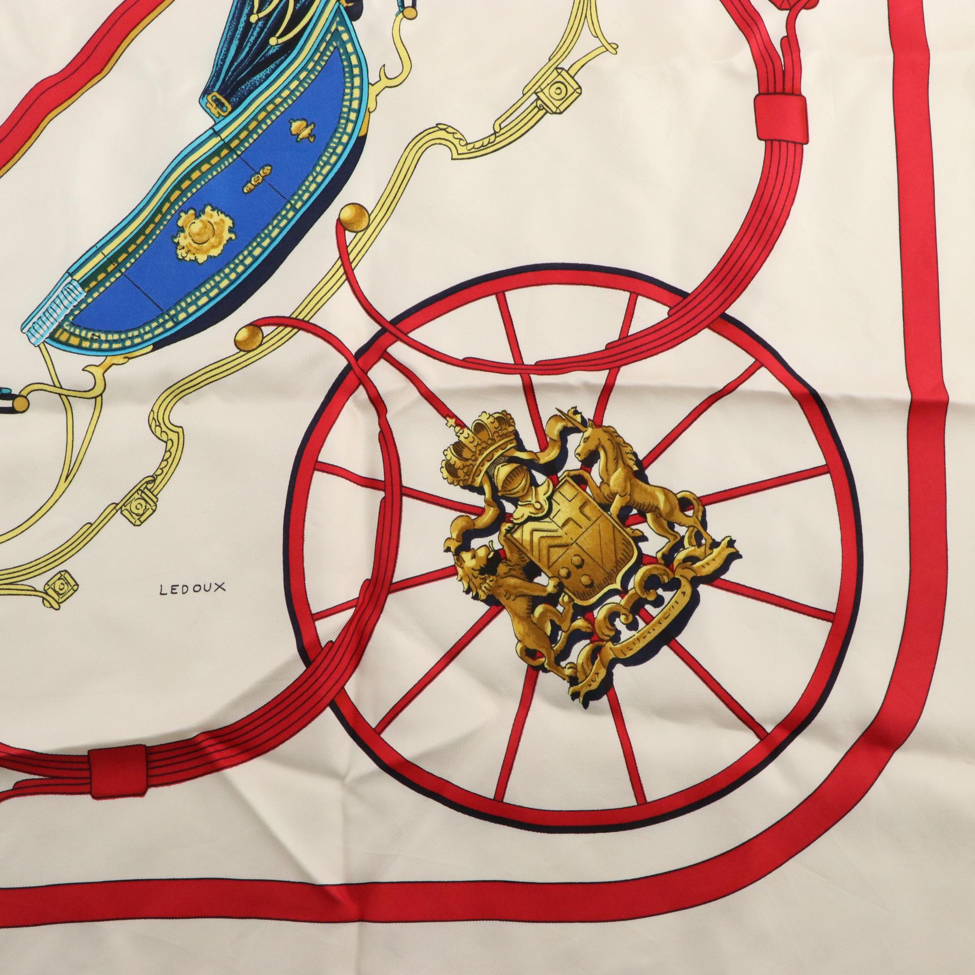 Hermès "Springs" Scarf 90 in Silk Twill | EBTH