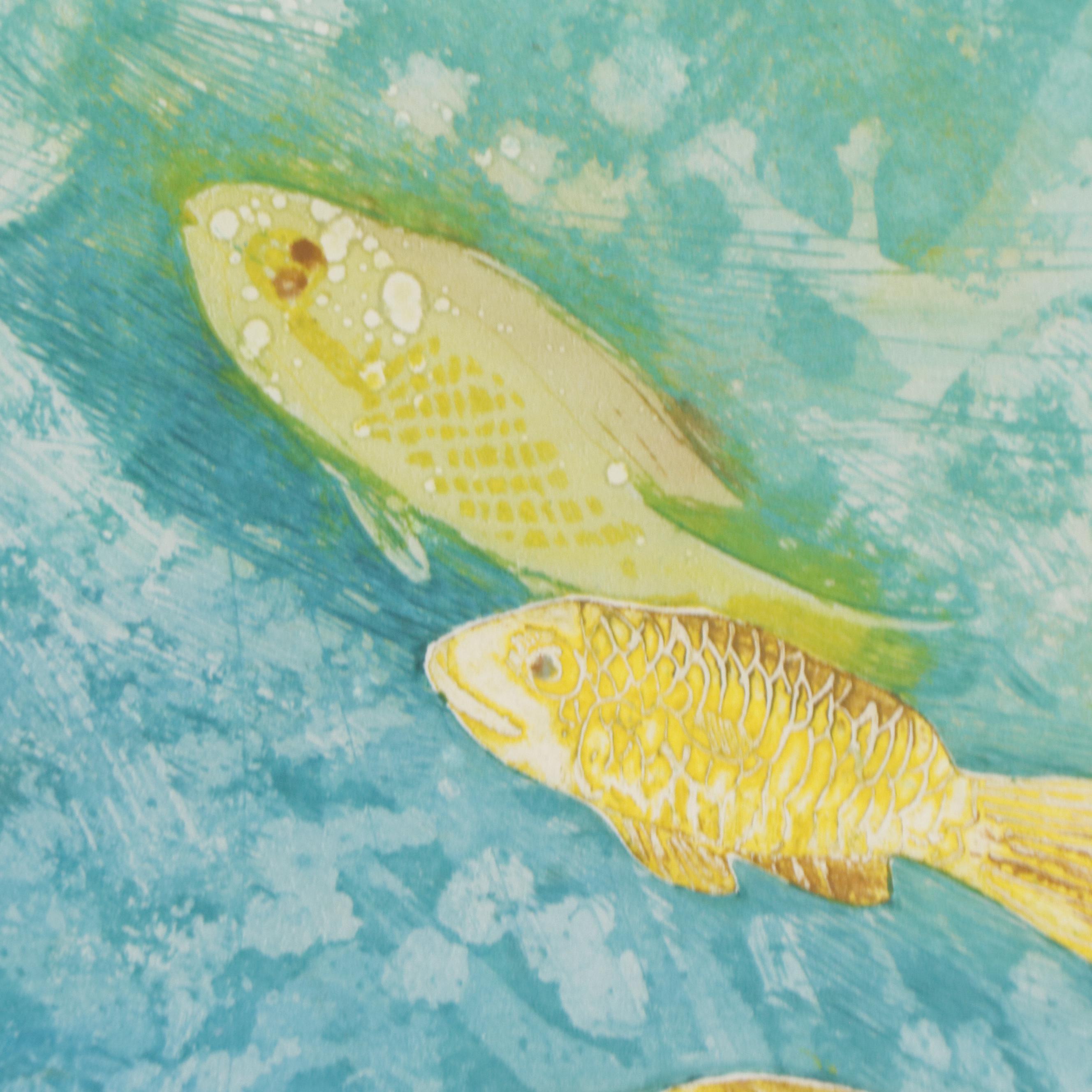 Richard Royce Etching à la Poupée "Through the Great Barrier Reef ...