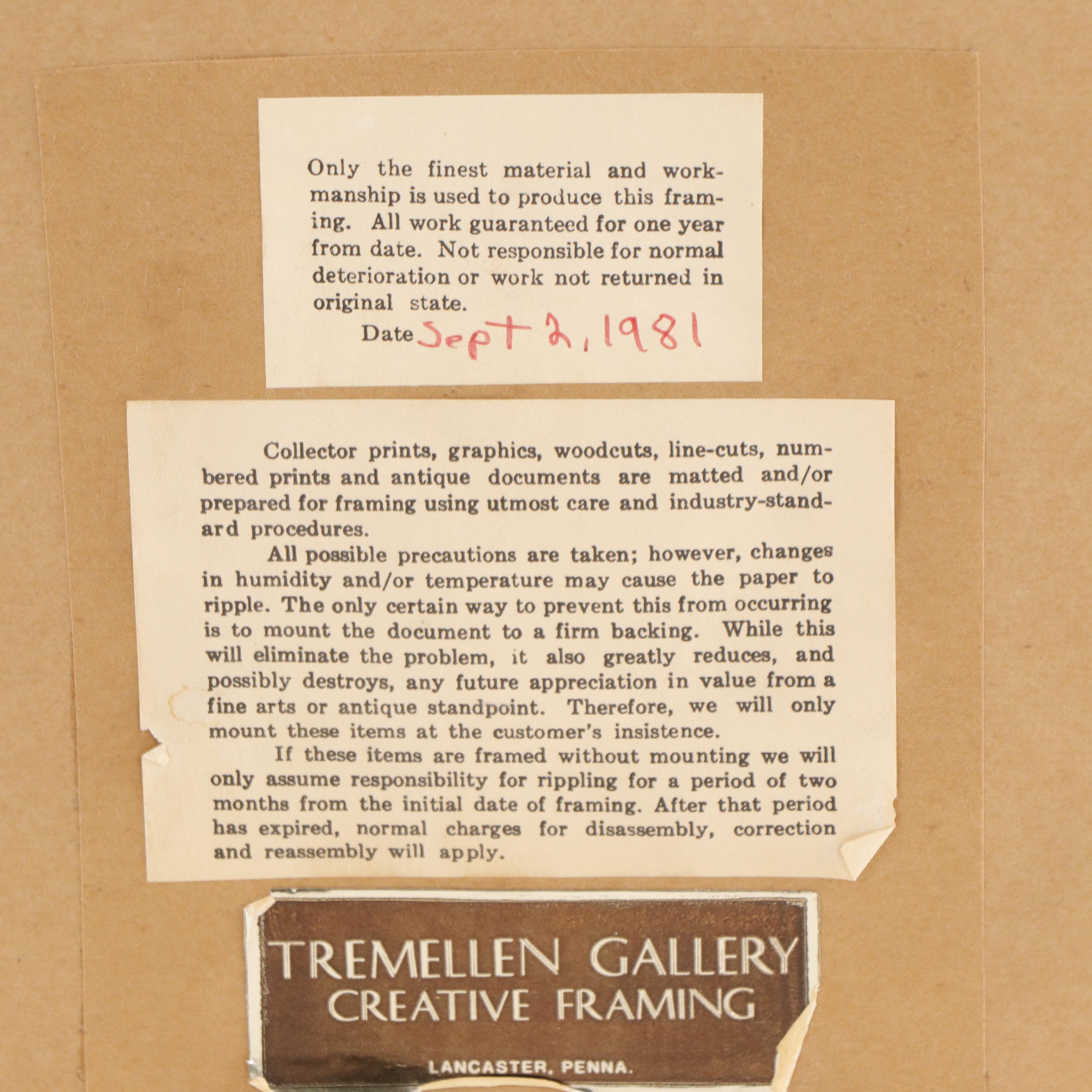 Richard Royce Etching à la Poupée "Through the Great Barrier Reef ...