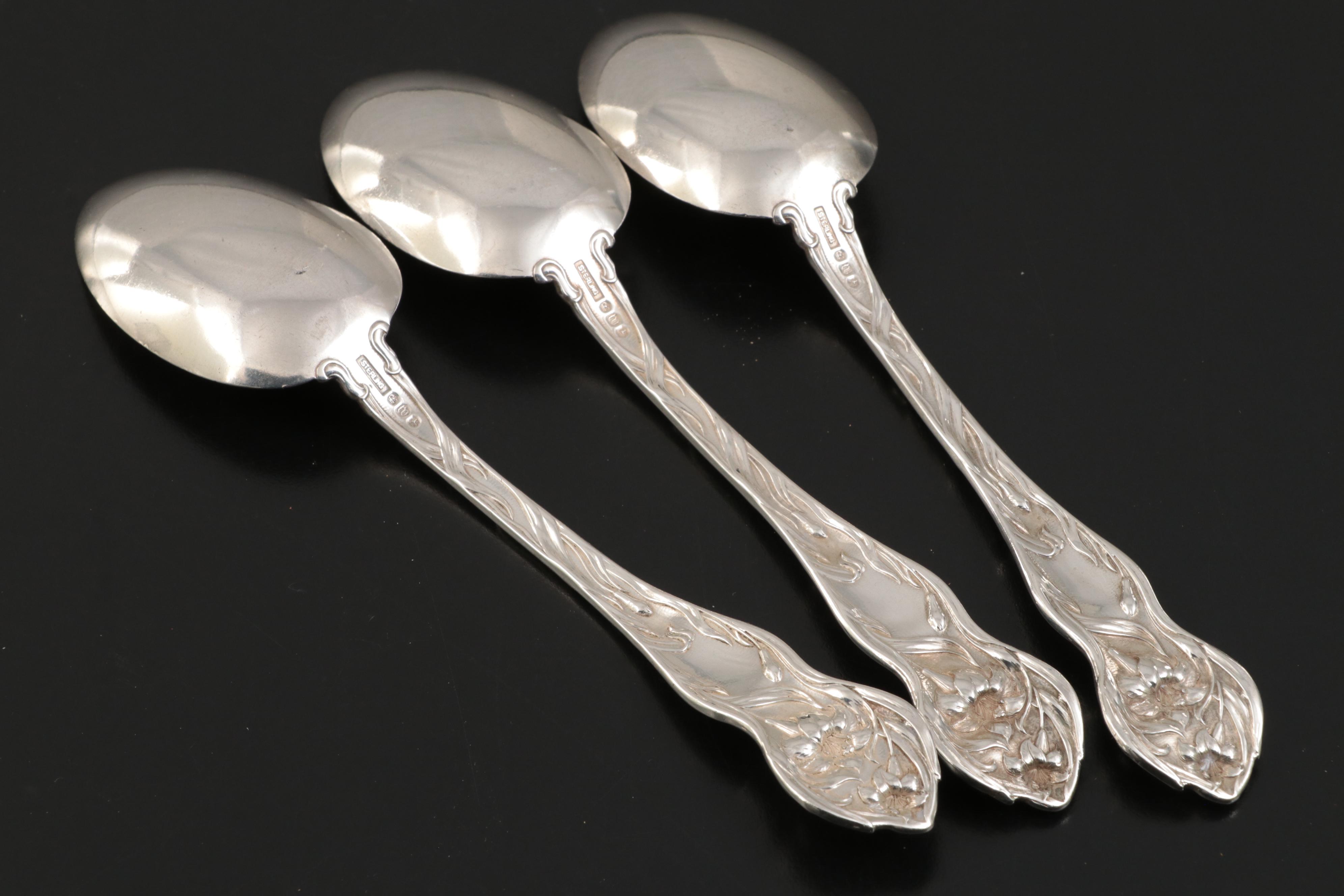 Watson "Lily" Sterling Silver Spoons and Other Serving Utensils | EBTH