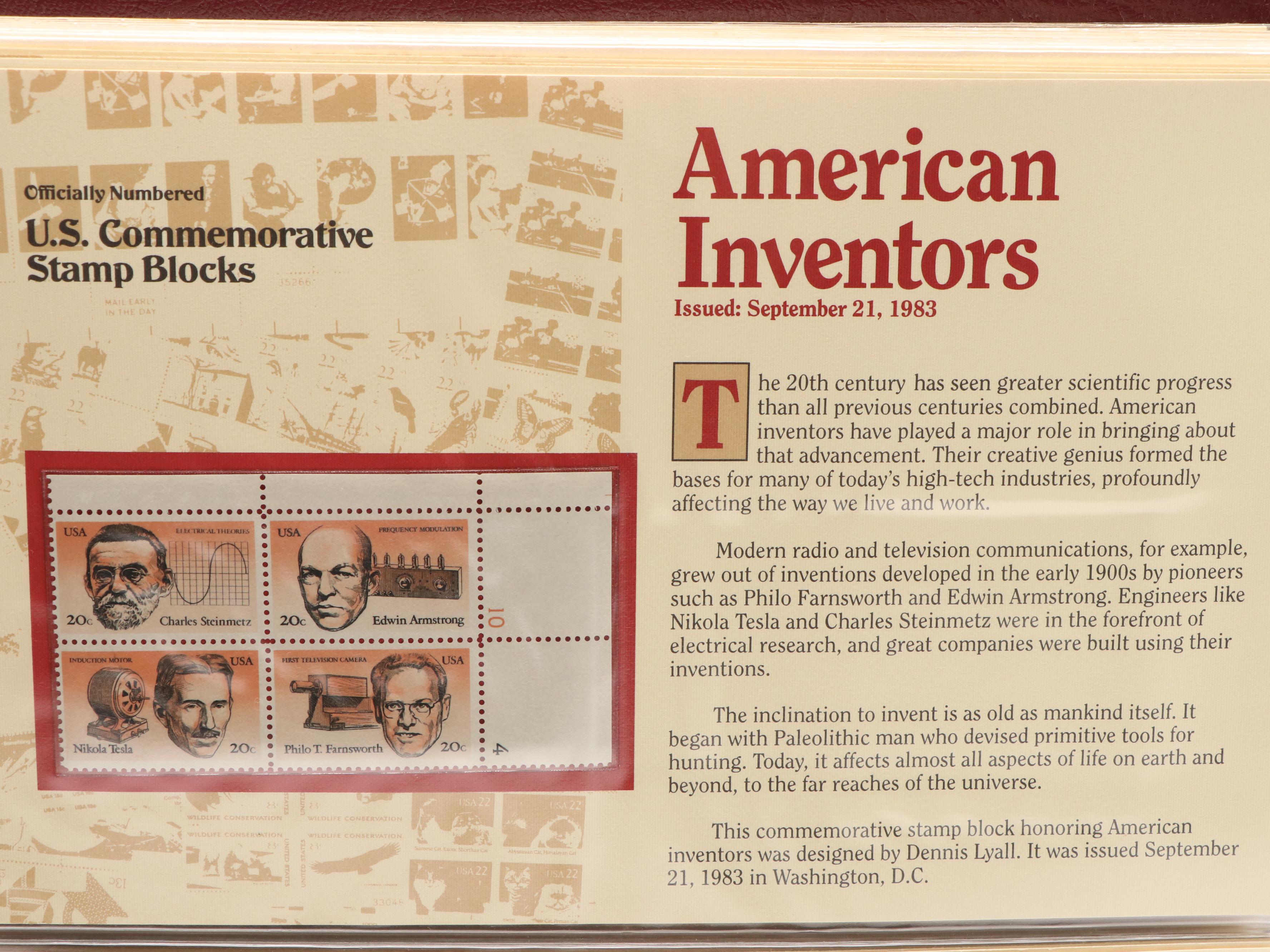 Three Albums of U.S. Postage Stamp Plate Blocks | EBTH