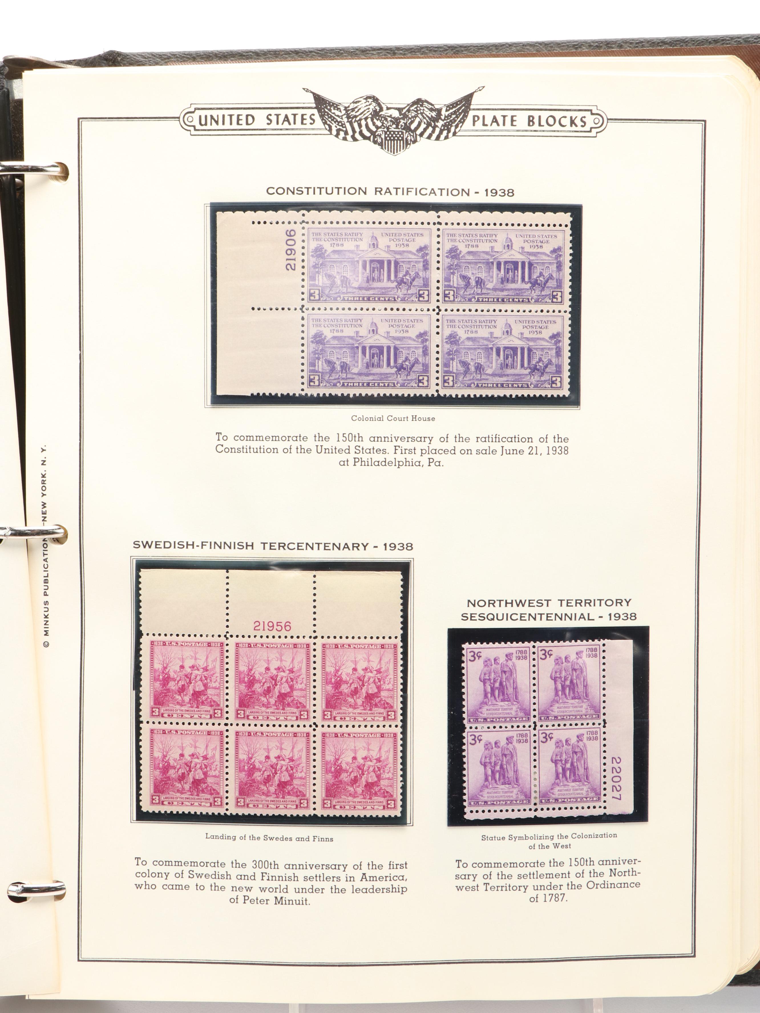 Three Albums of U.S. Postage Stamp Plate Blocks | EBTH