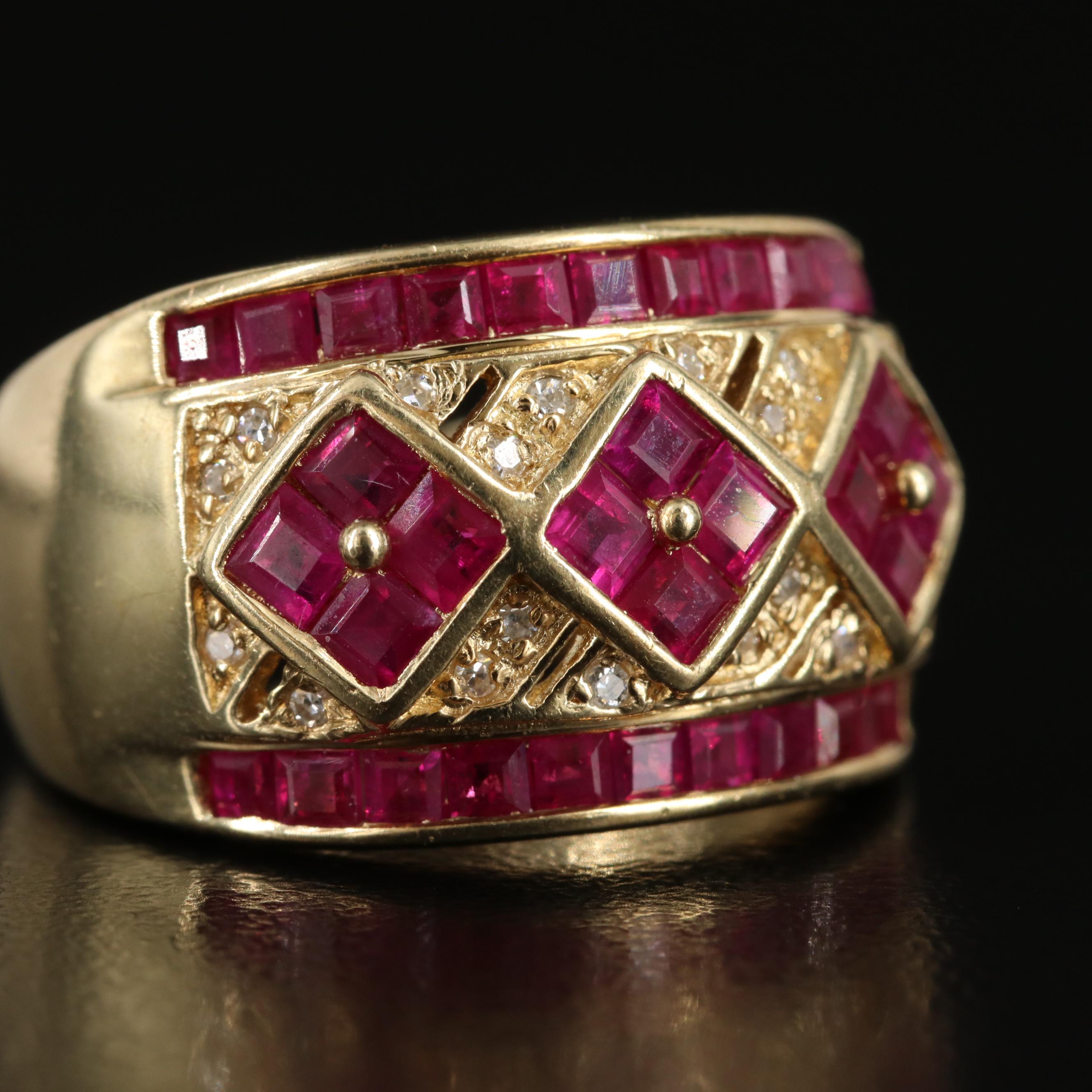 14K Ruby and Diamond Ring | EBTH
