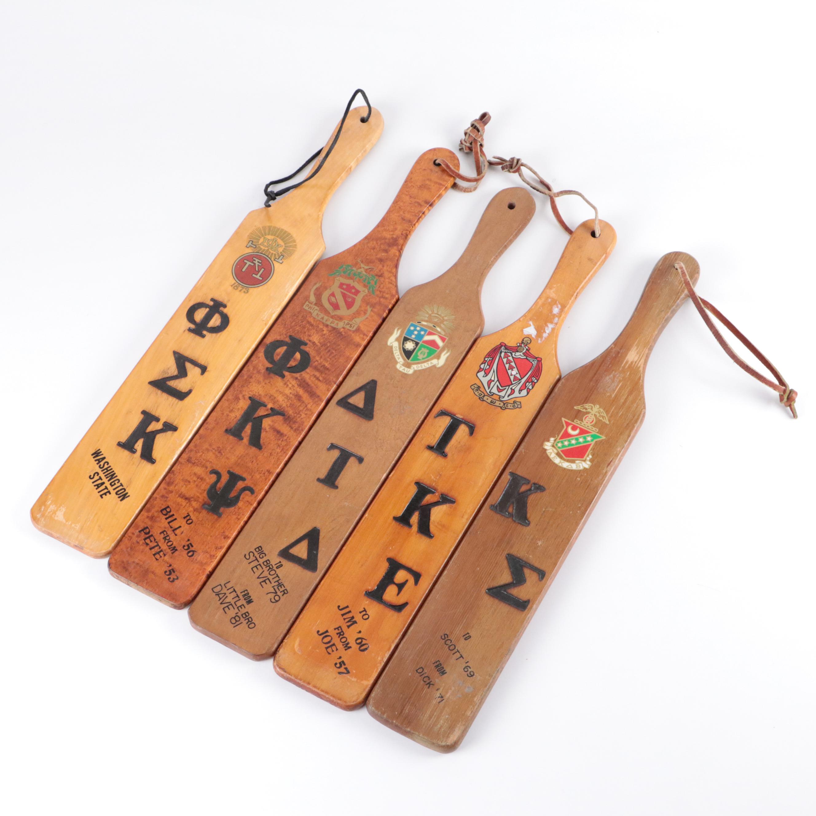 Fraternity Personalized Wood Paddles | EBTH