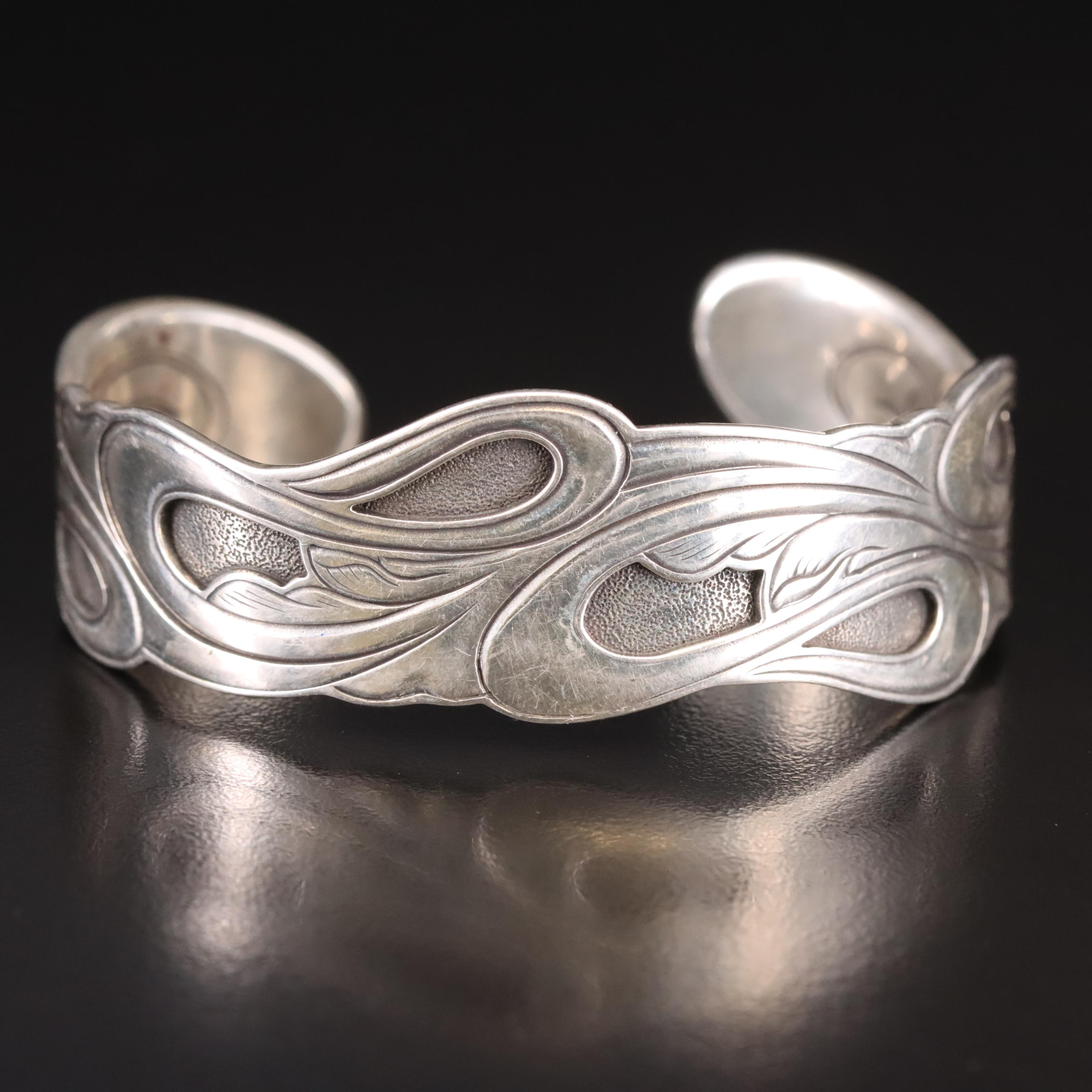 Kit Carson Sterling Wave Cuff | EBTH