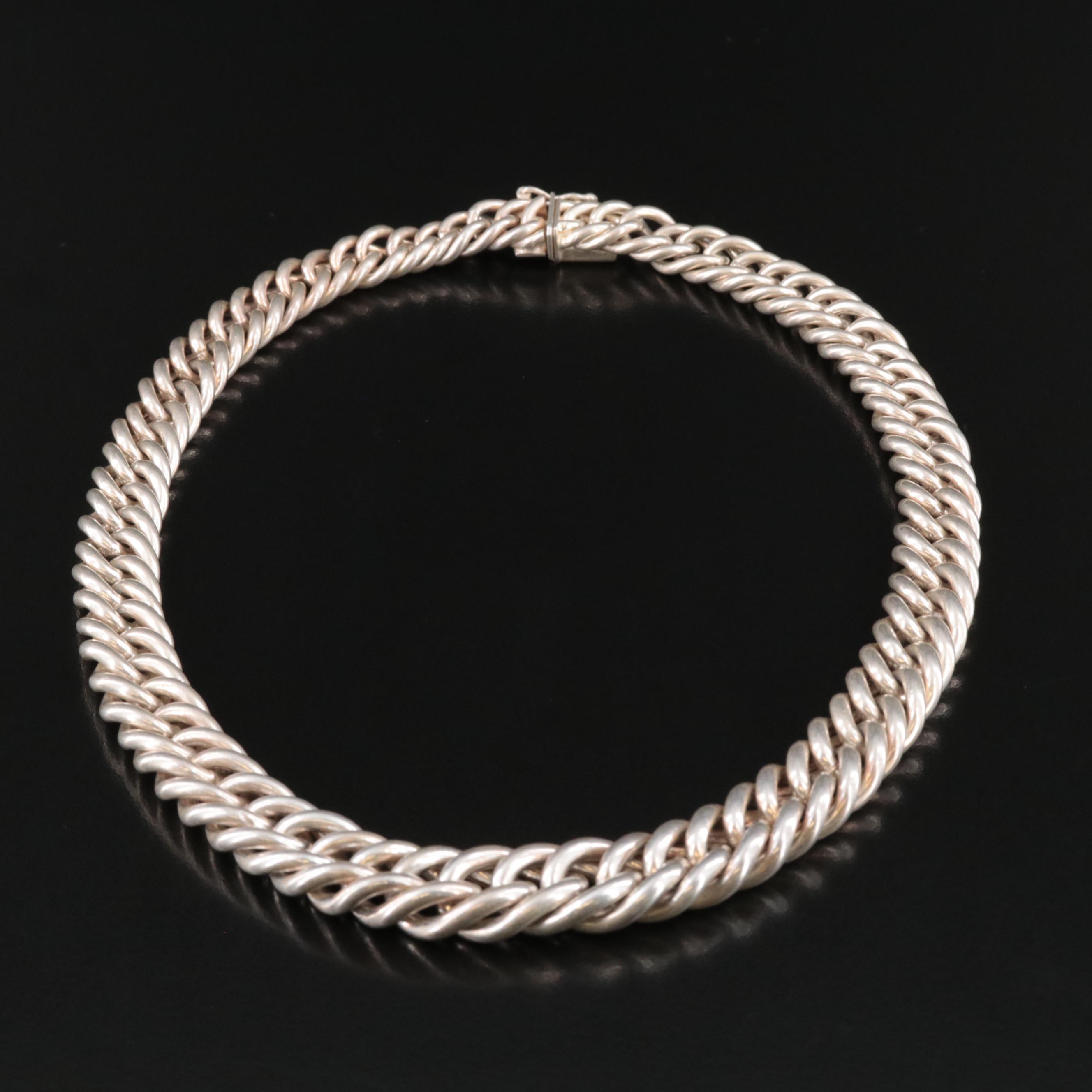 Sterling Graduated Chain Necklace | EBTH