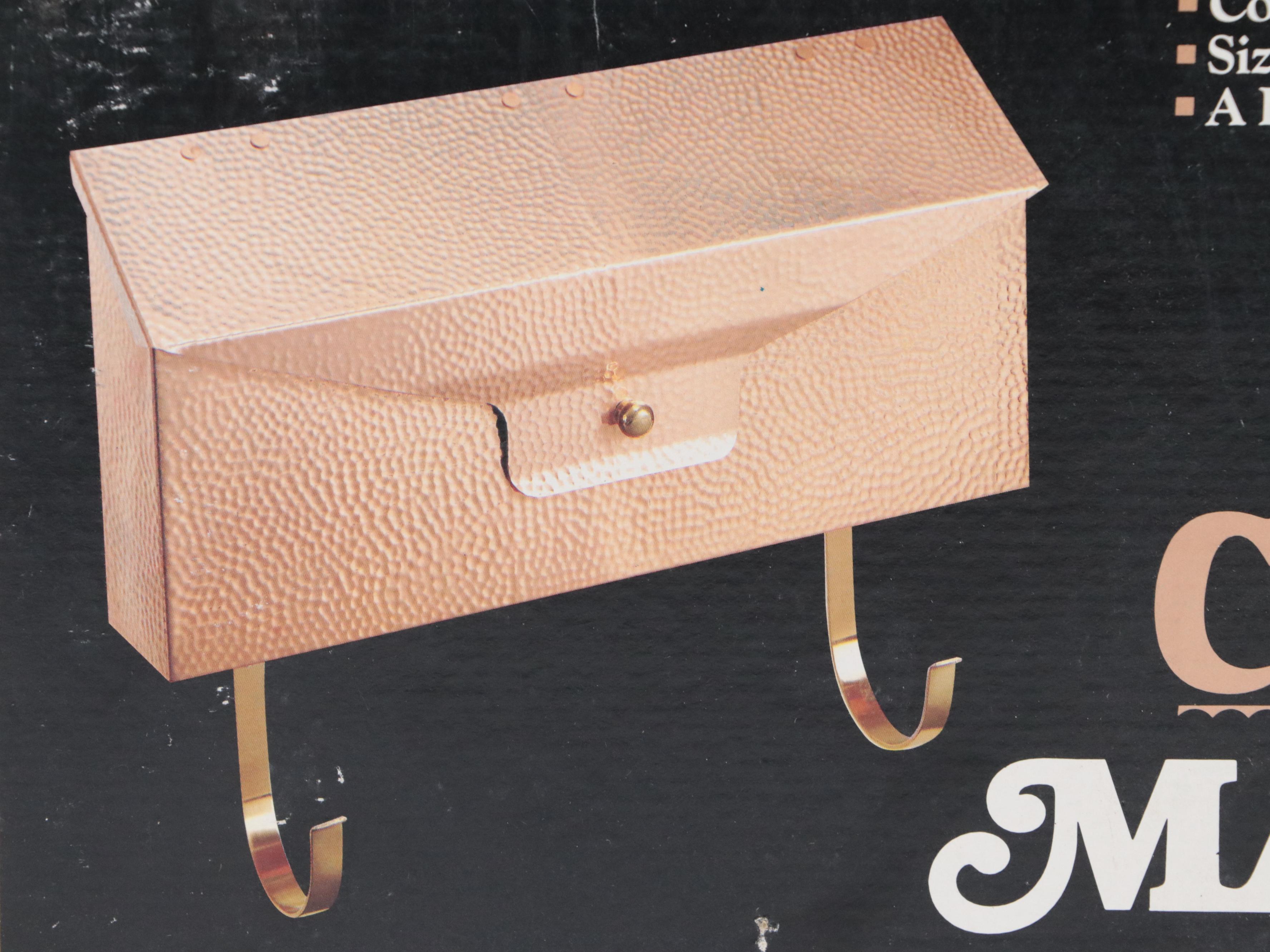 Hammered Copper Mailbox With Tin Glazed Terracotta "Welcome" Wall Tiles ...