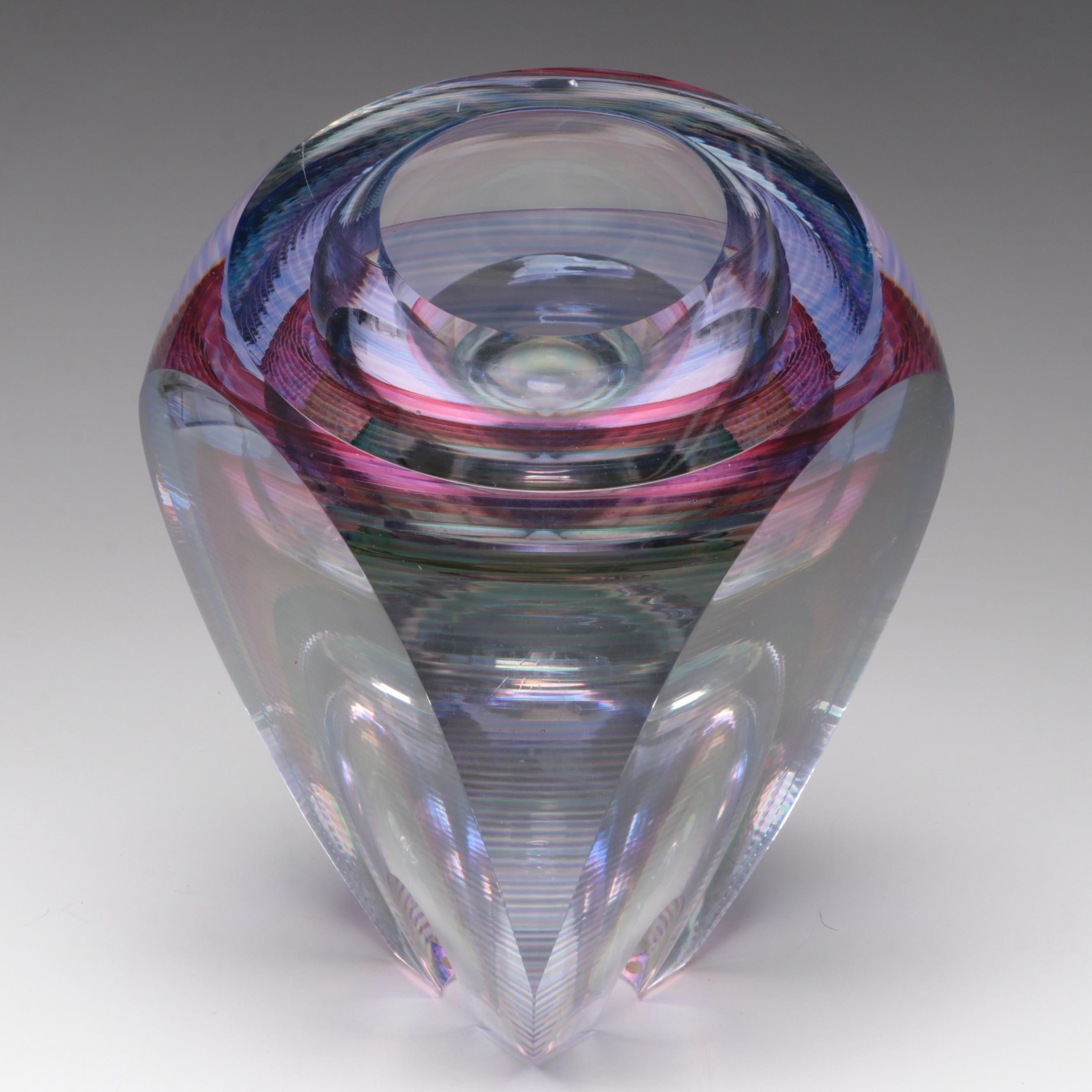 Kit Karbler and Michael David Polychrome Art Glass Sculpture | EBTH