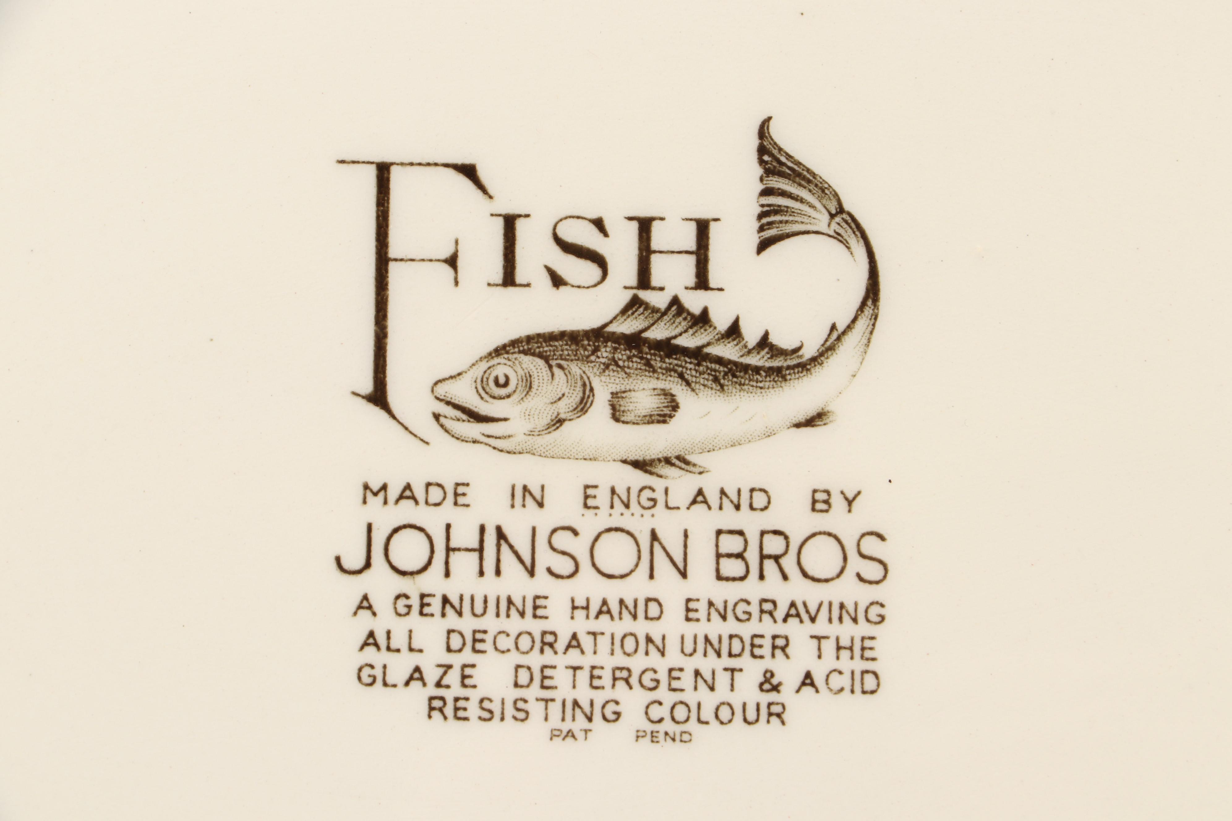 Johnson Bros. English "Fish" Platter, Mid to Late 20th Century | EBTH