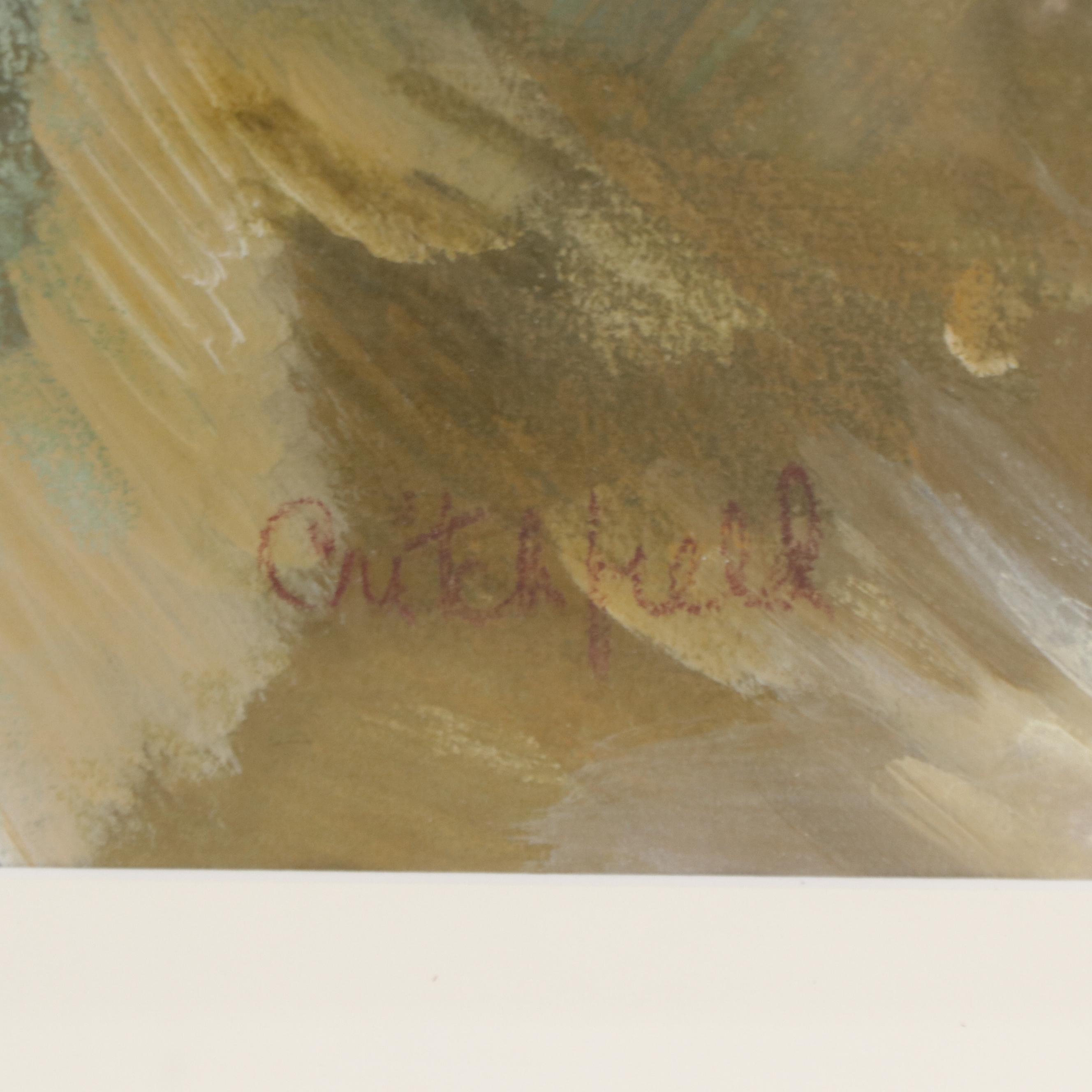 Carol Critchfield Expressionist Style Gouache Painting | EBTH