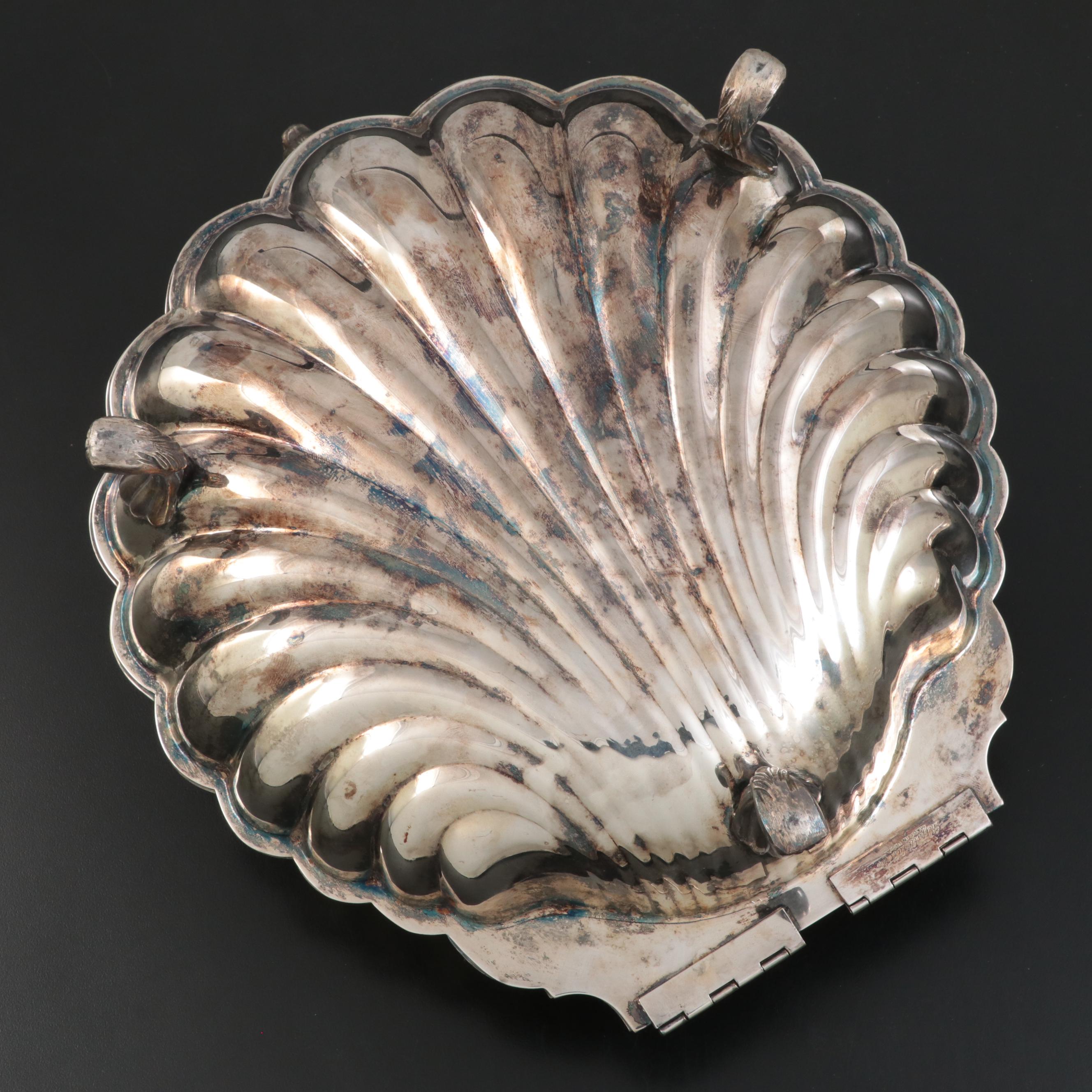 Sheffield Silver Co. Shell Covered Dish with Webster-Wilcox "Joanne ...