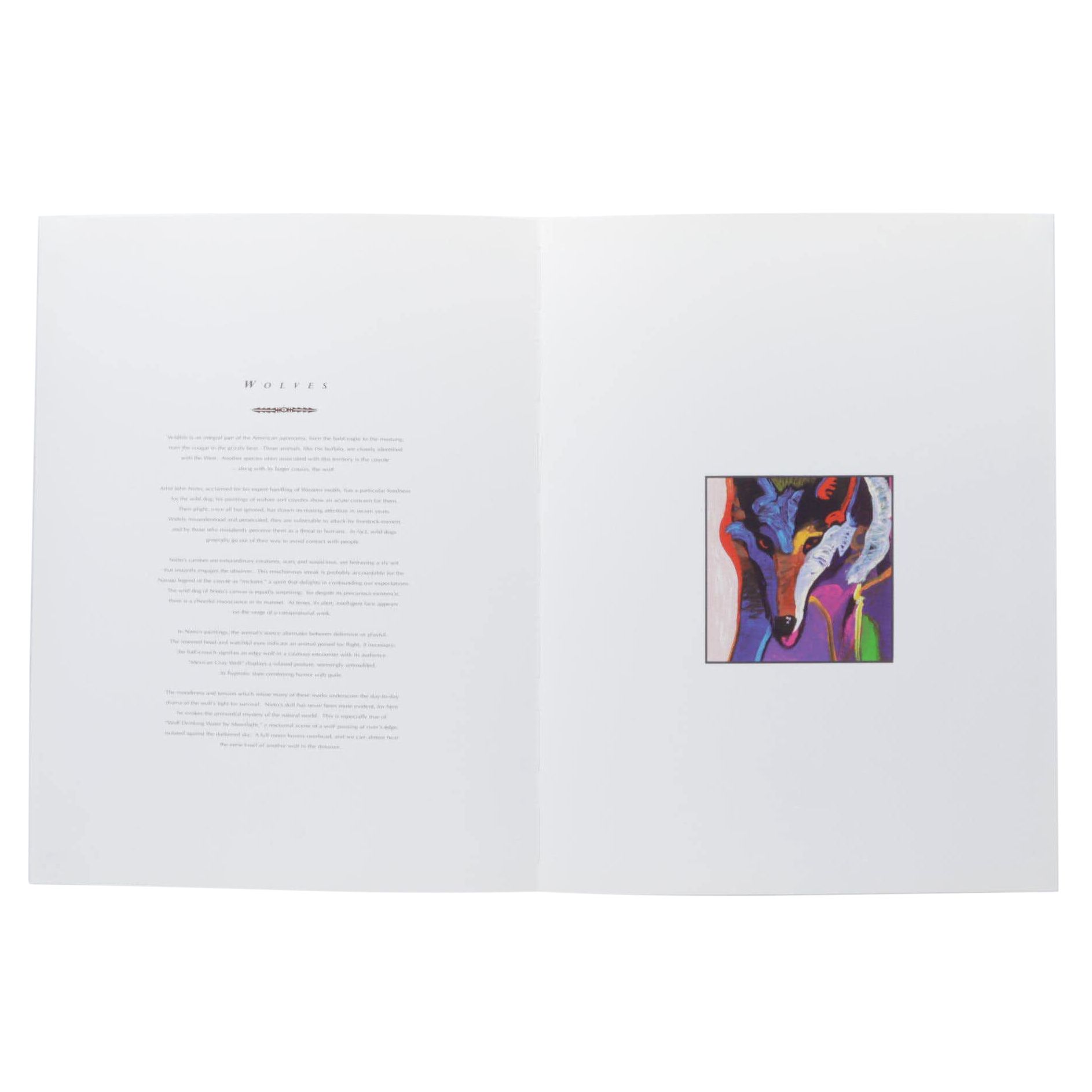 John Nieto Serigraph Portrait of Wolf, circa 1996 | EBTH