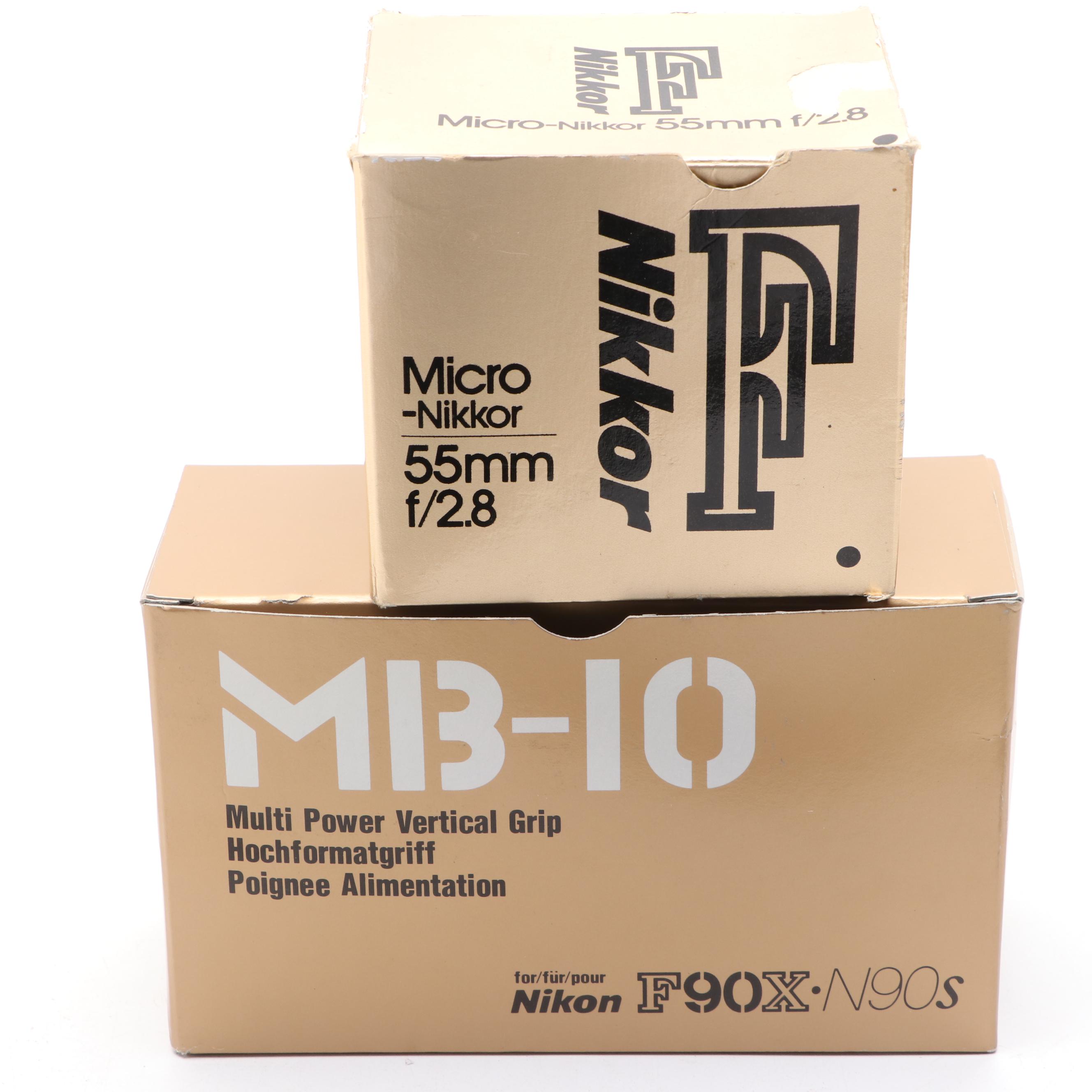 Nikon N90S SLR Camera with Camera Accessories and Kiron 105mm Lens | EBTH