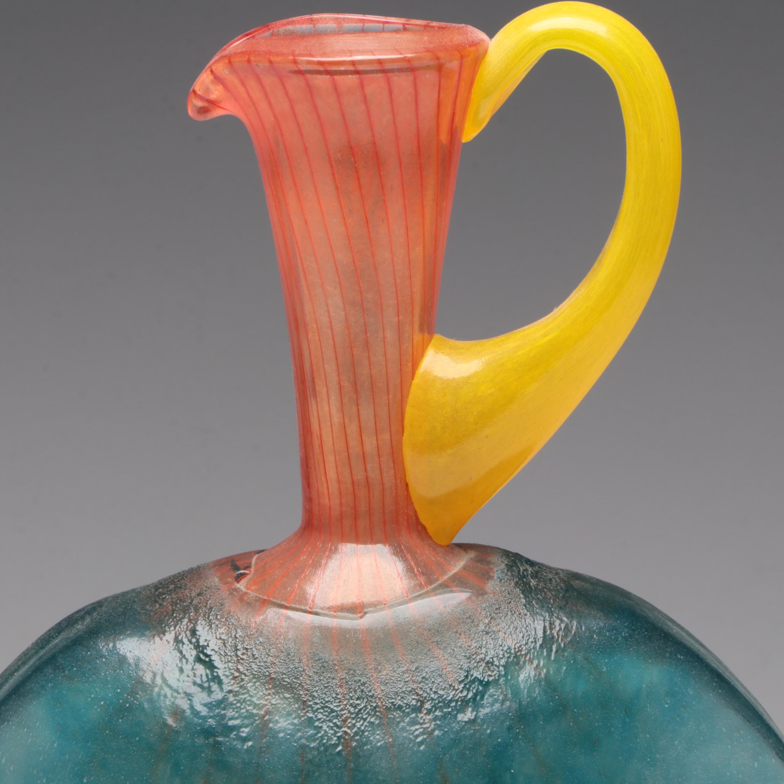 Kjell Engman for Kosta Boda "Bon Bon" Glass Jug, 1991-2002 | EBTH