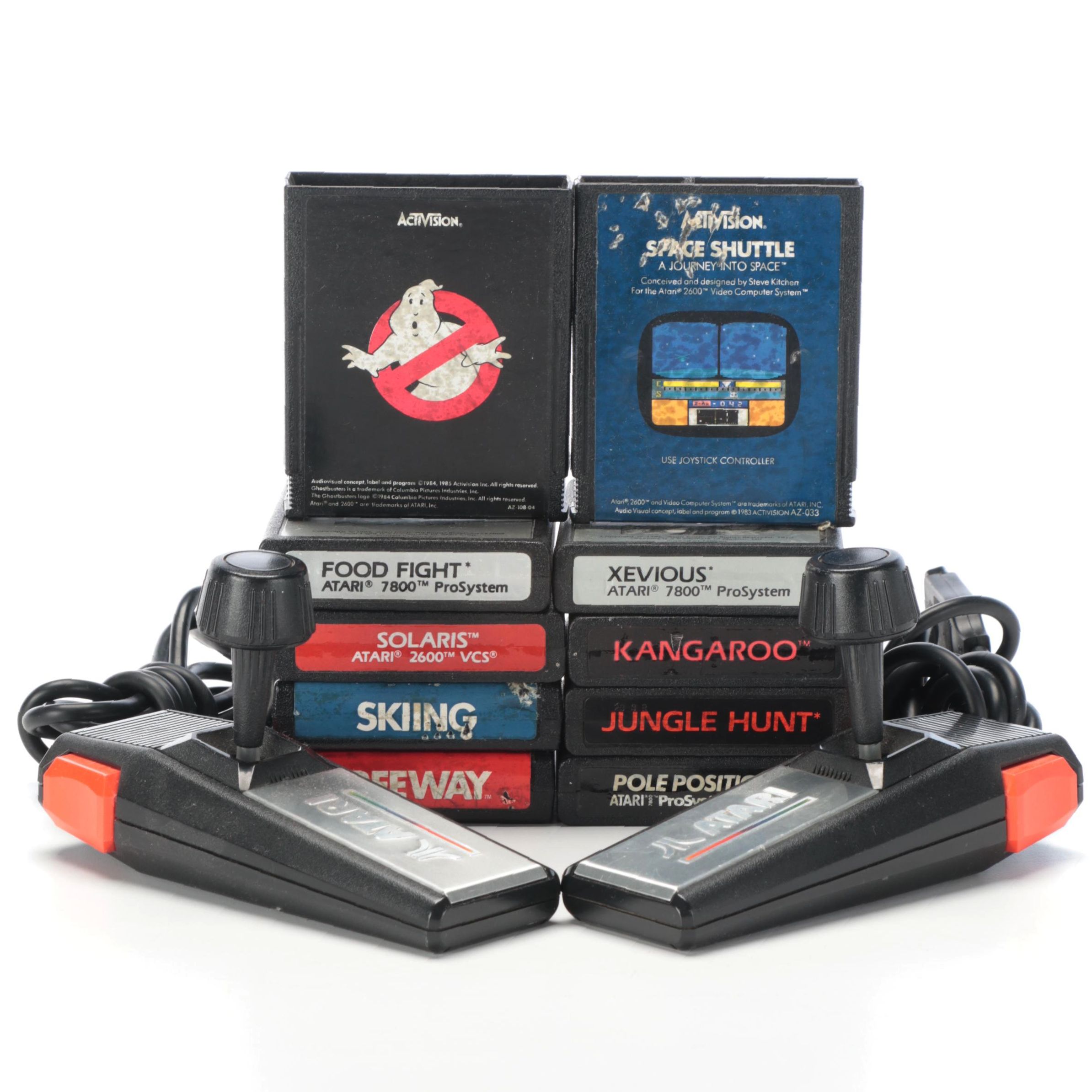 Atari 2600 Jr. Controllers with Ghostbusters, Kangaroo, and More Games ...