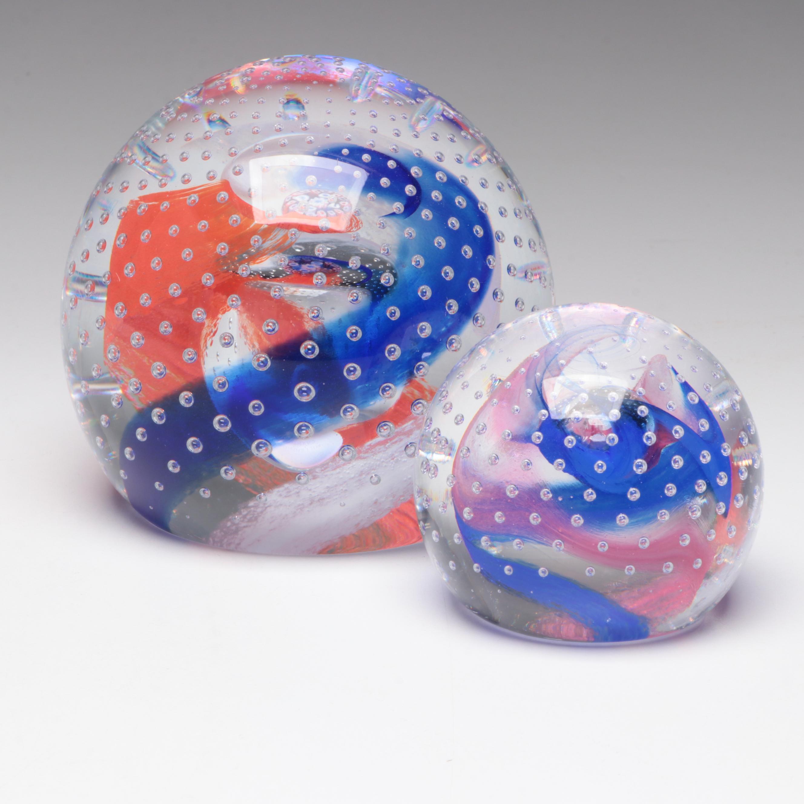 Caithness "Large Millennium Carnival" and "Reflections '95" Glass ...