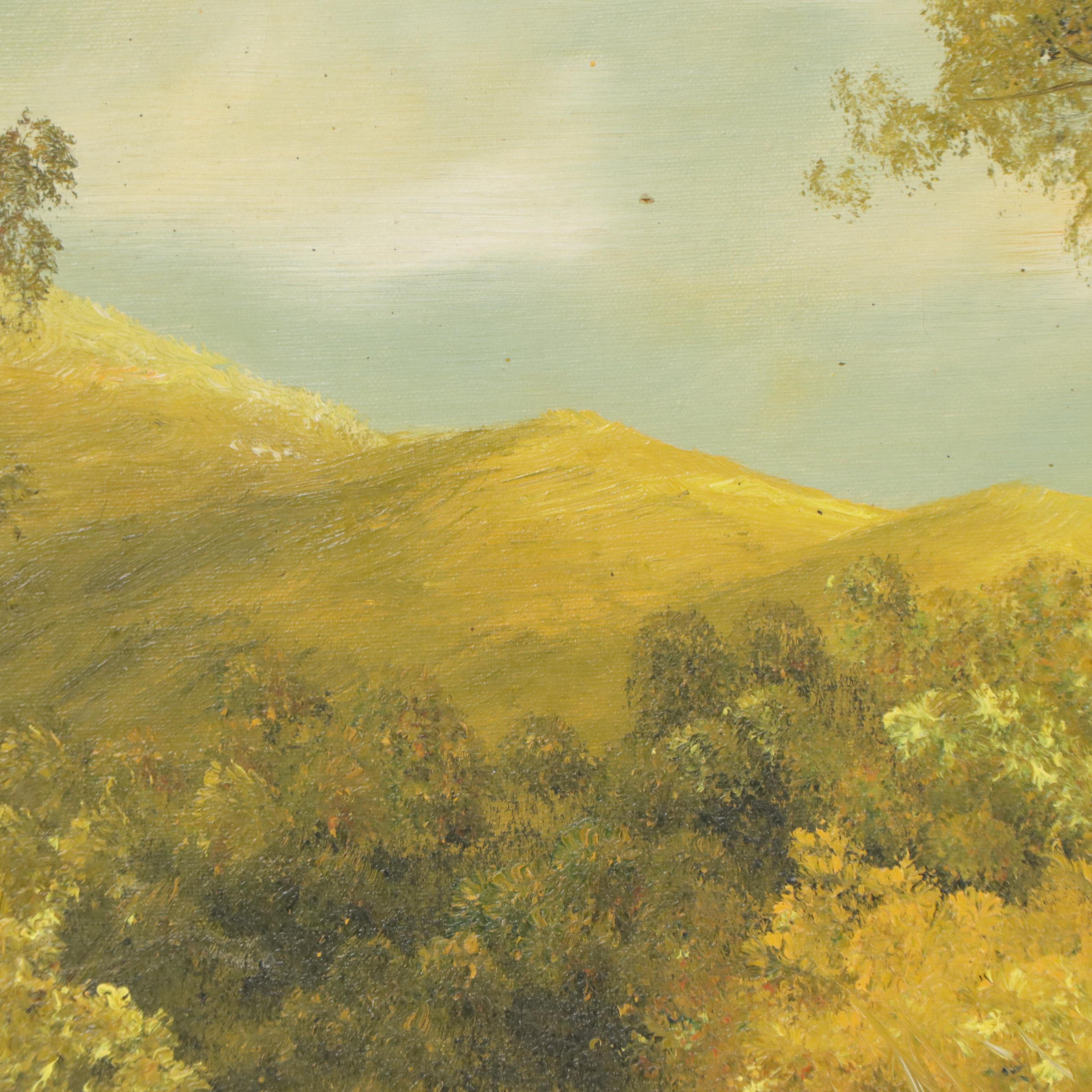 John Reynaud Idyllic Landscape Oil Painting | EBTH