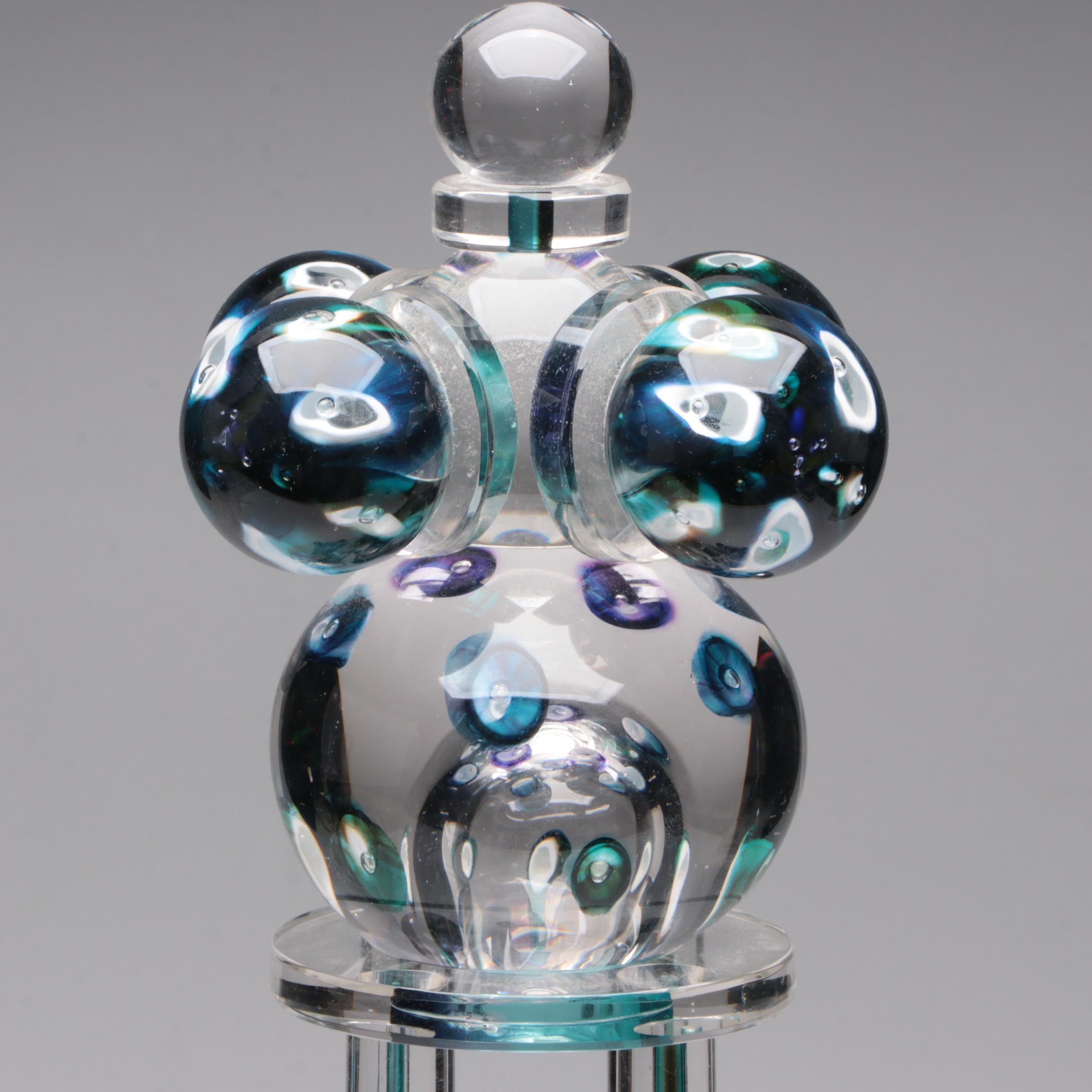 Signed Erikson Murrini Cane Art Glass Sculpture | EBTH