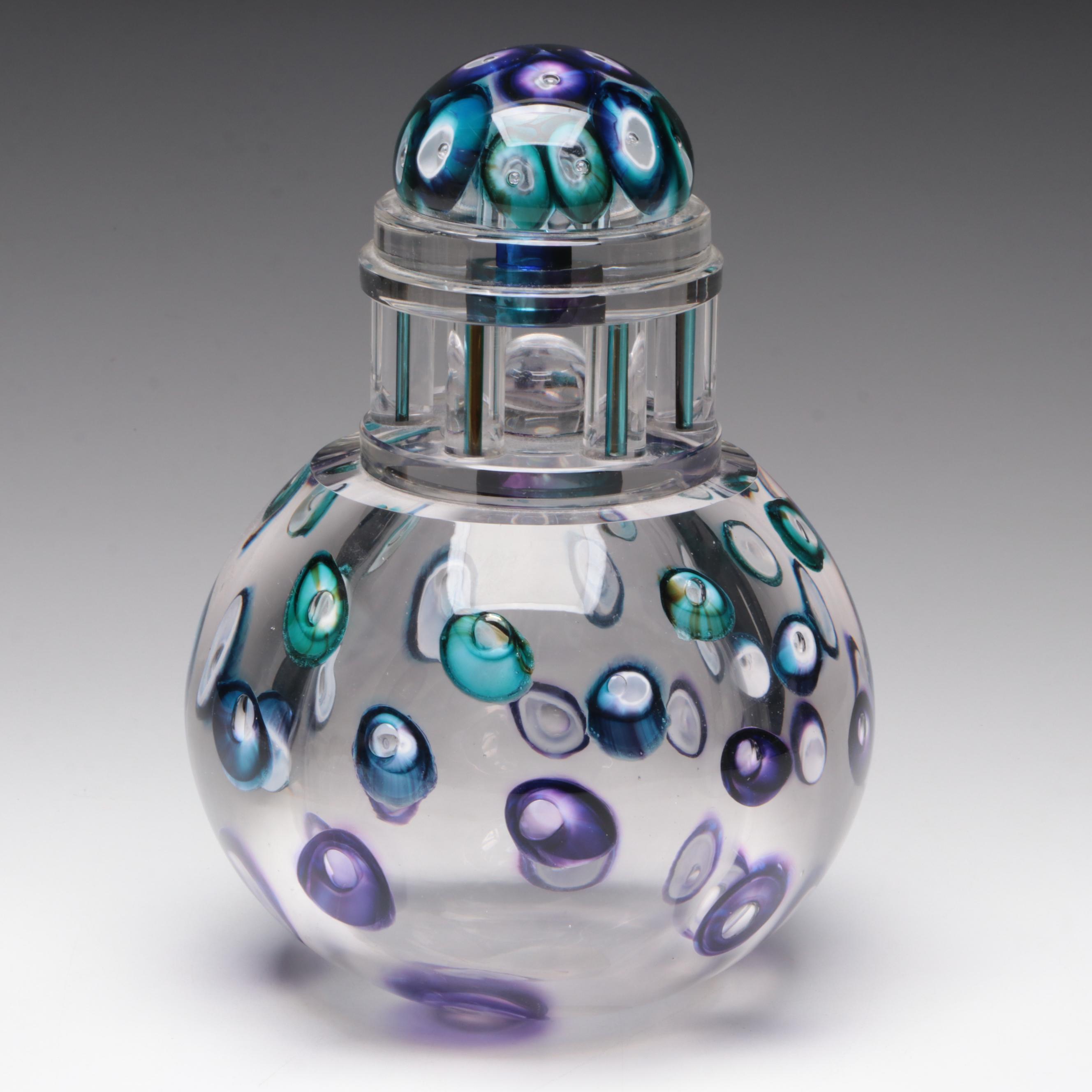 Signed Erikson Murrini Cane Art Glass Sculpture | EBTH