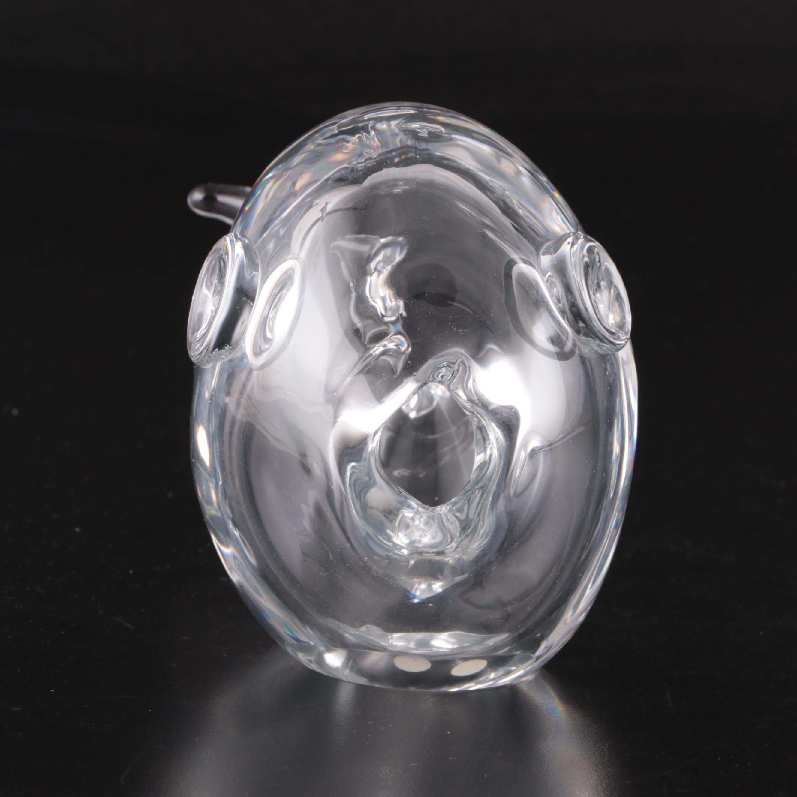 Rotund Art Glass Crystal Fish Figure by Kristaluxus | EBTH