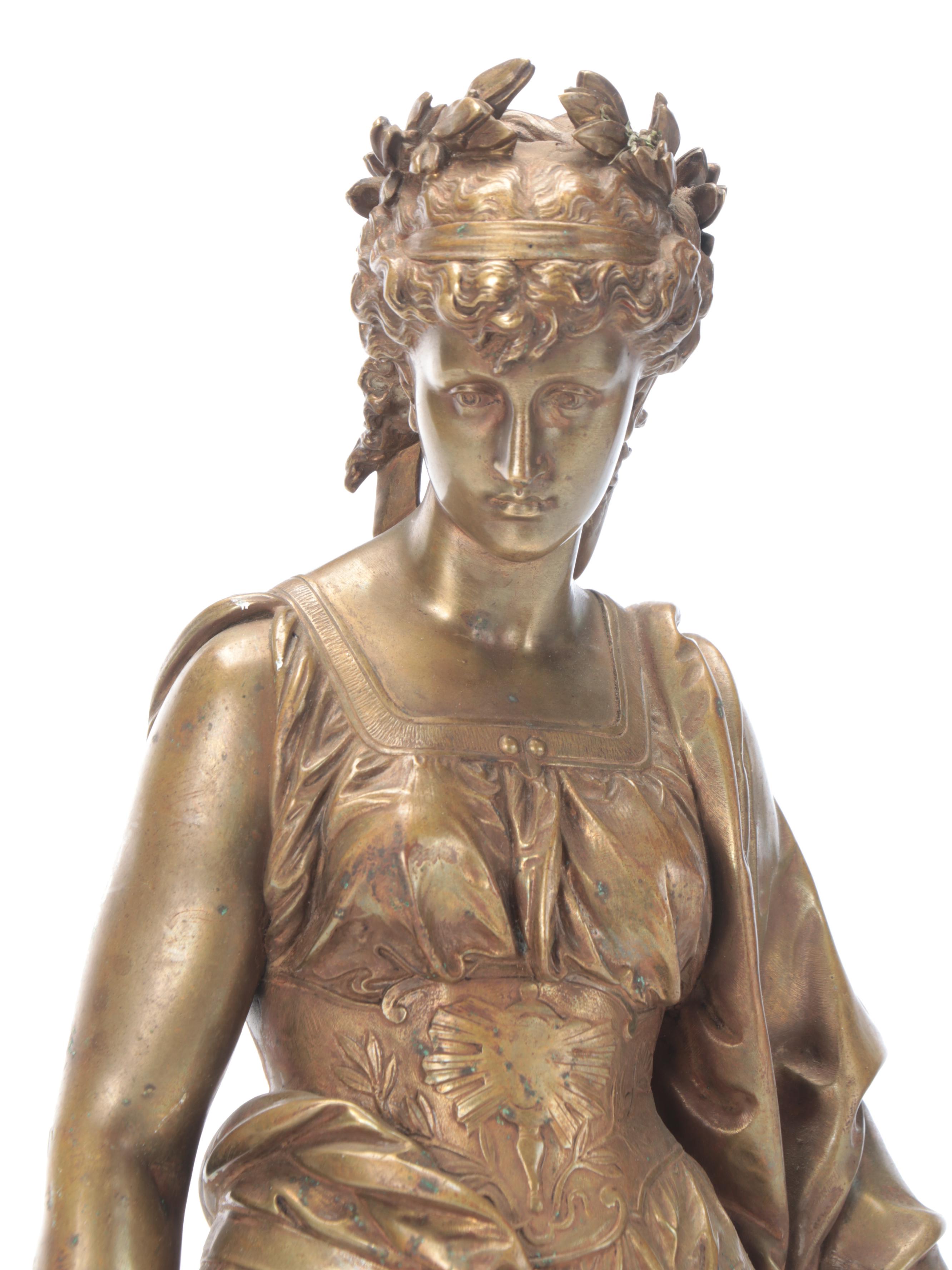 Bronze Model of "Clio" after Eutrope Bouret, 19th Century | EBTH