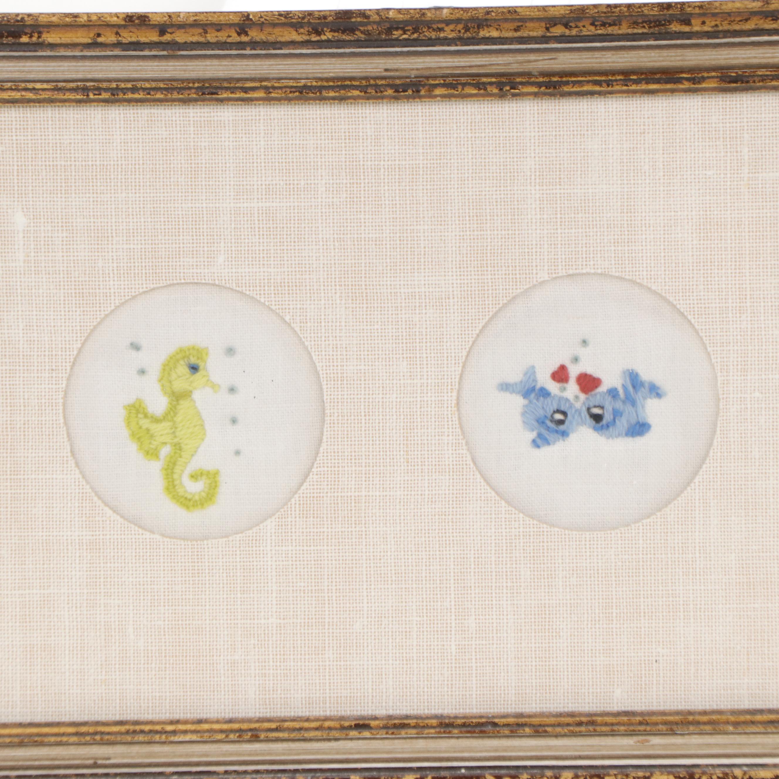 Hand-Embroidered Textiles of Sea Creatures | EBTH