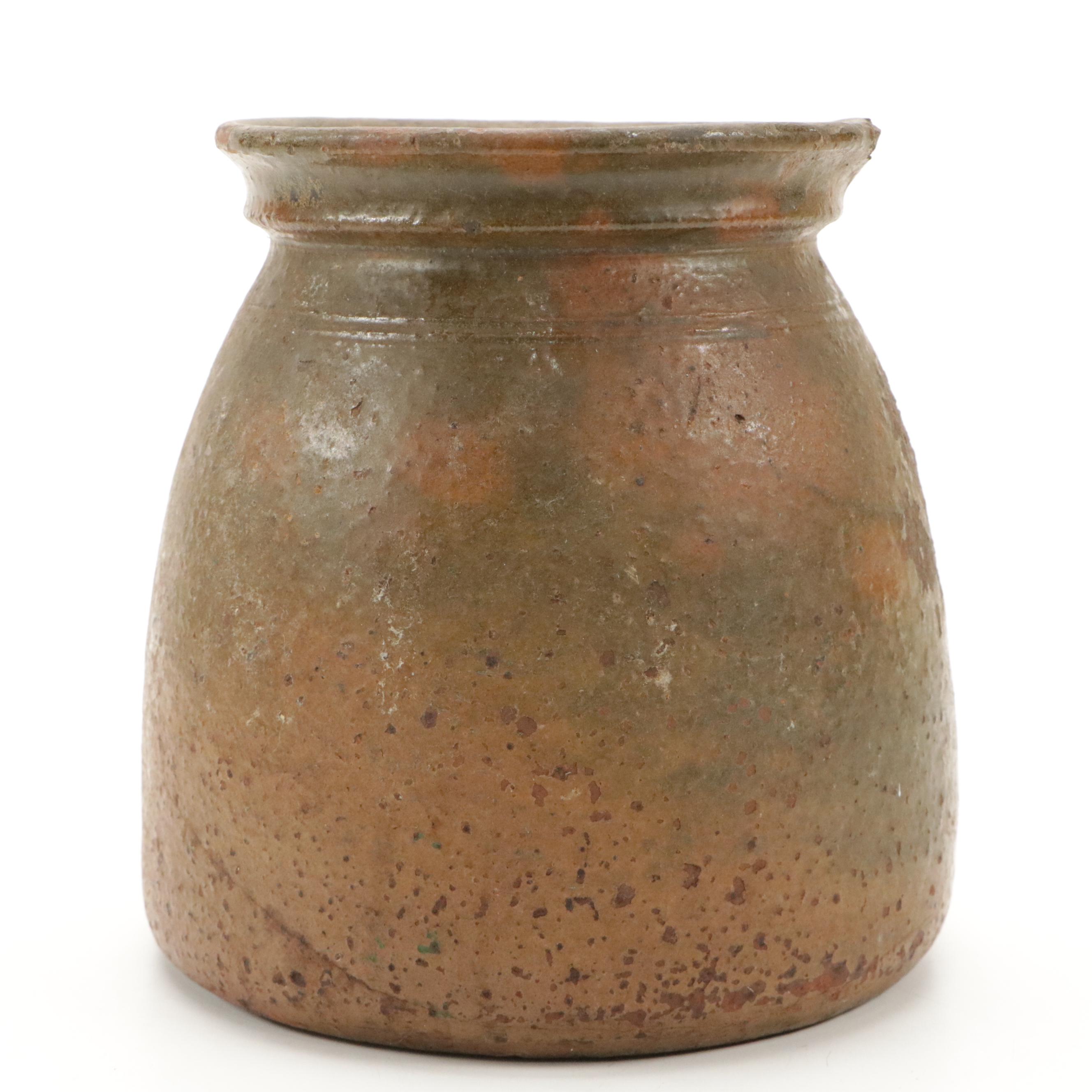 Continental European Style Earthenware Jars and Pitcher | EBTH