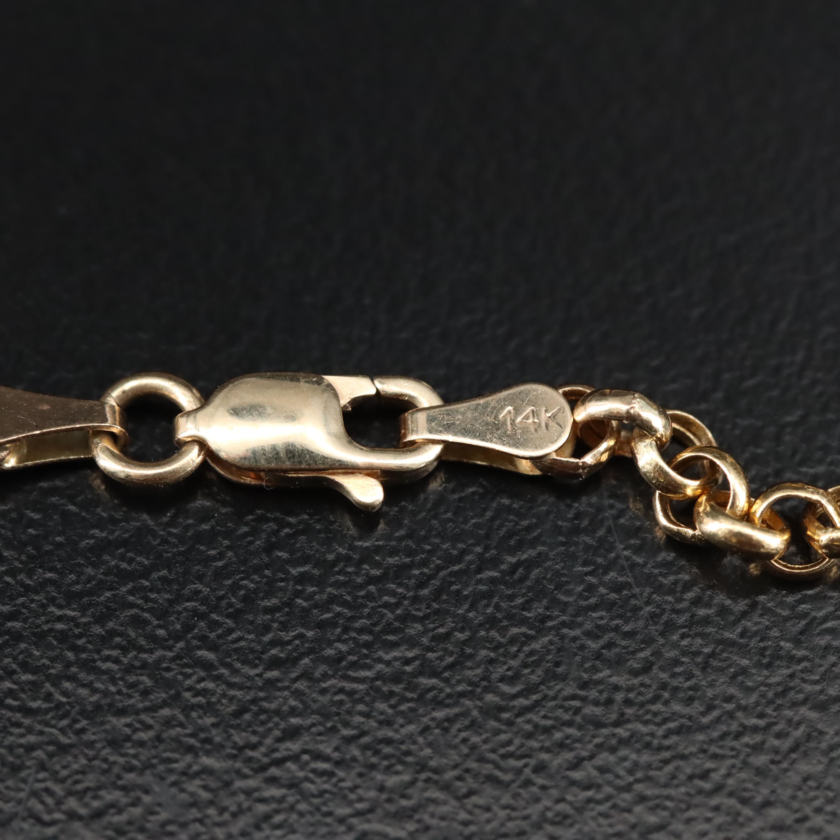 14K Rolo Chain Necklace | EBTH