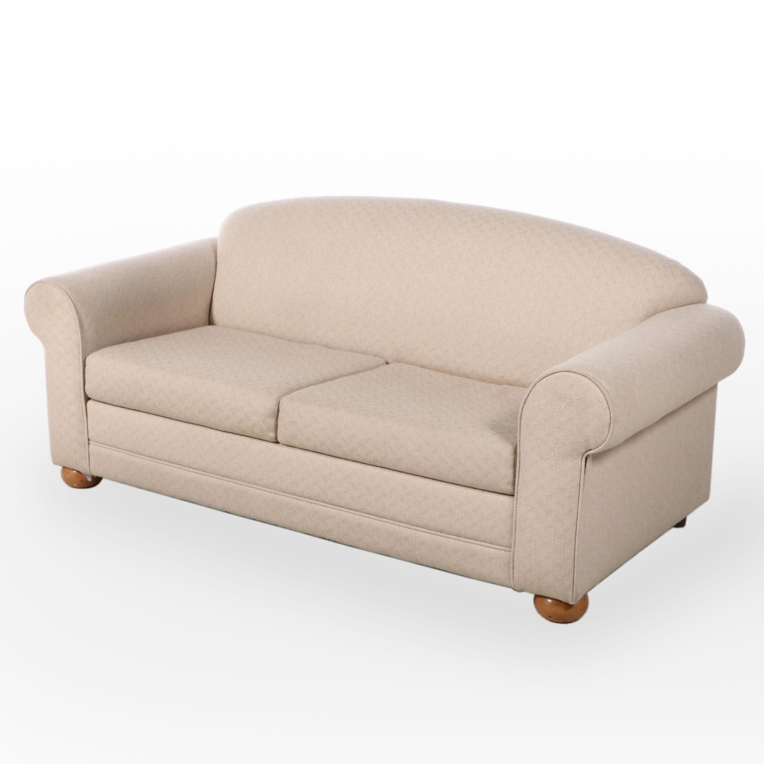 Sterns & Foster Custom-Upholstered Sleeper Sofa, Late 20th Century ...