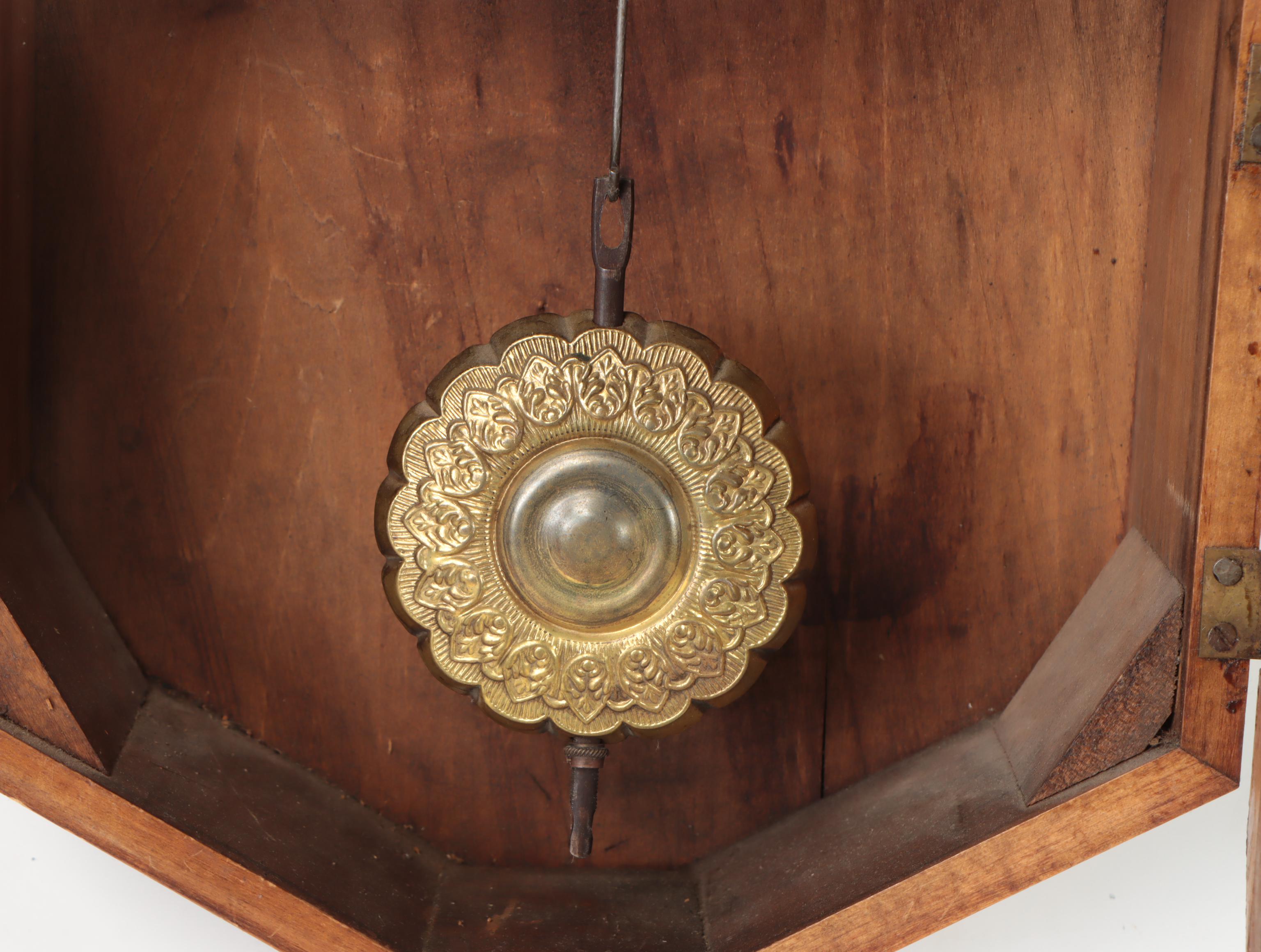 Session Oak Octagonal Wall Clock, Mid-20th Century | EBTH