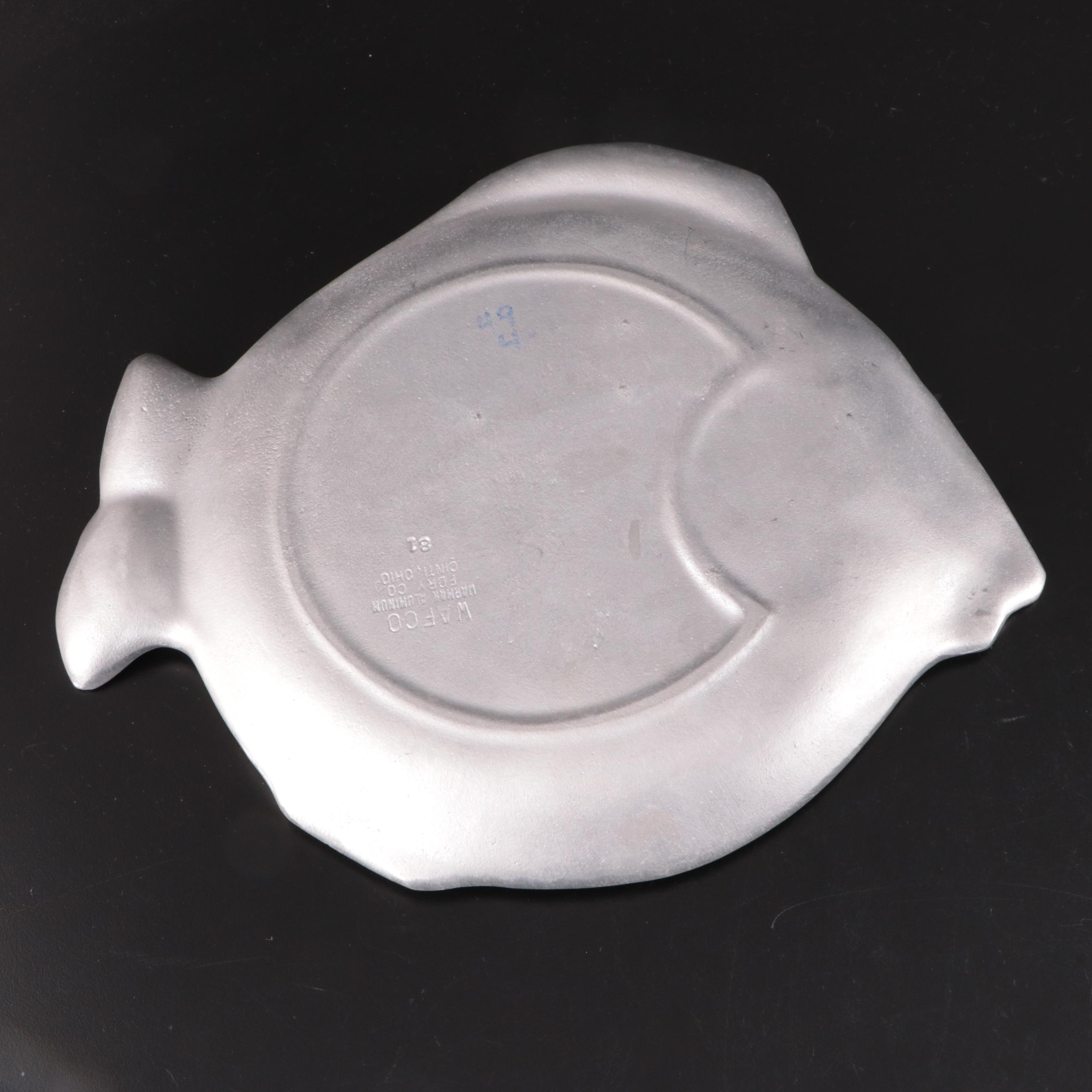 Warman Aluminum Fish Shaped Trays with Don E. Hardy Glasses | EBTH