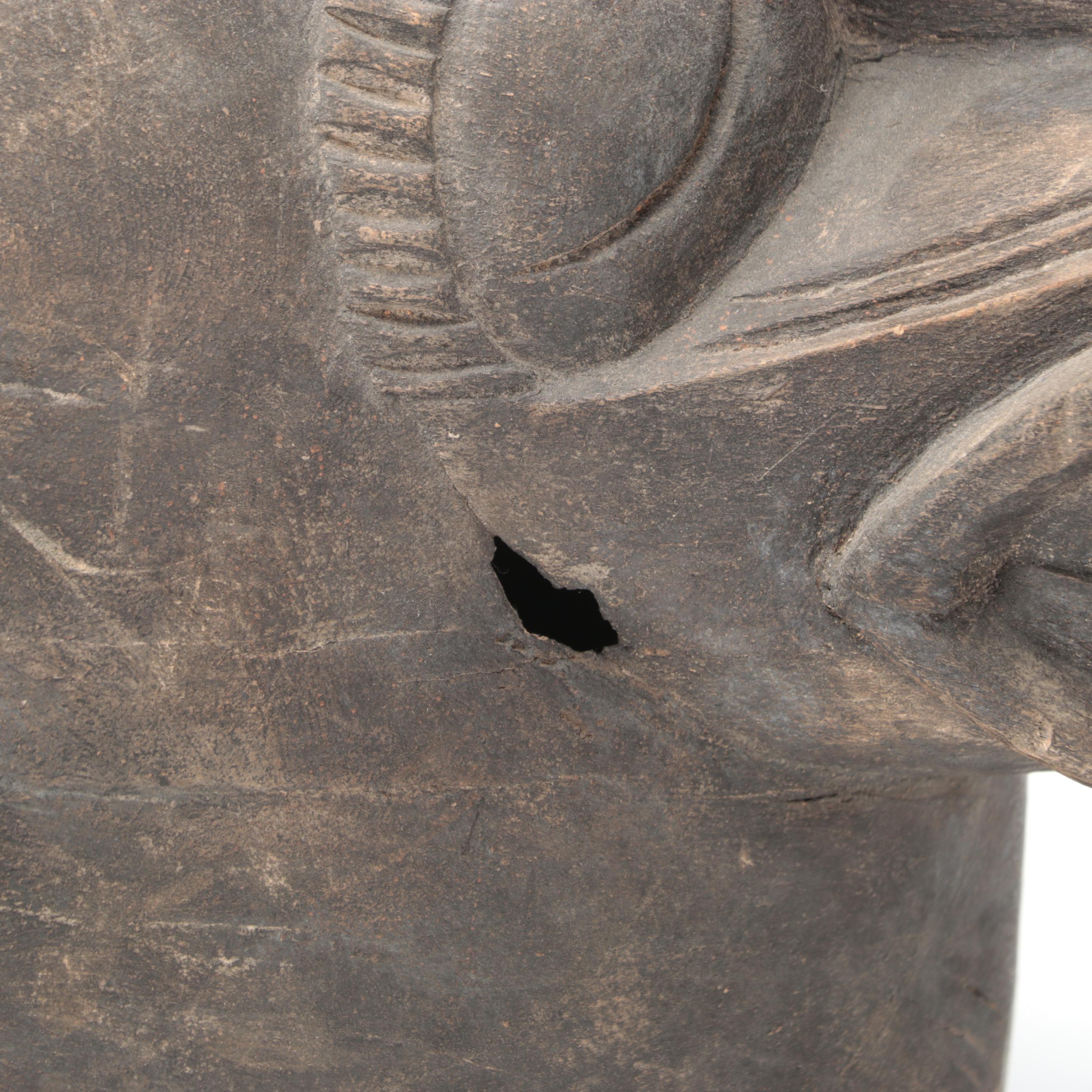 West African Senufo Fire-Spitter Hand-Carved Wood "Kponyugo" Helmet ...