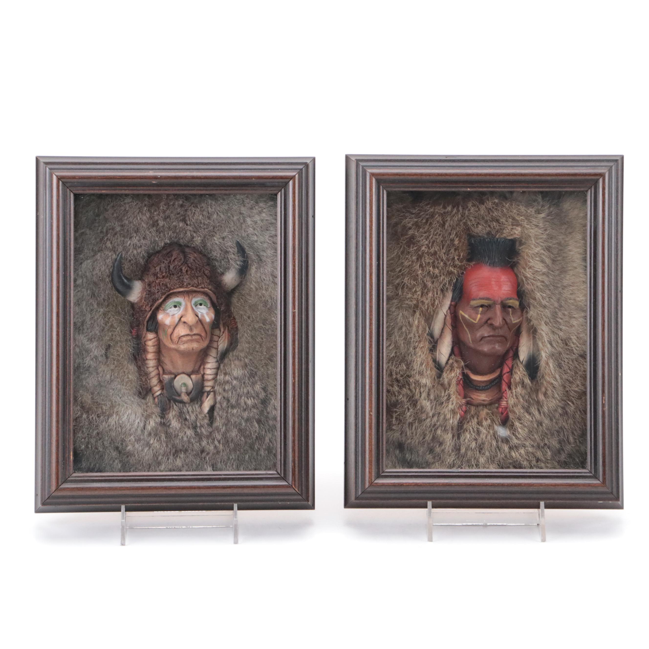 Neil J. Rose "Dark Moon" and "Whirlwind" Mixed Media Shadowbox ...