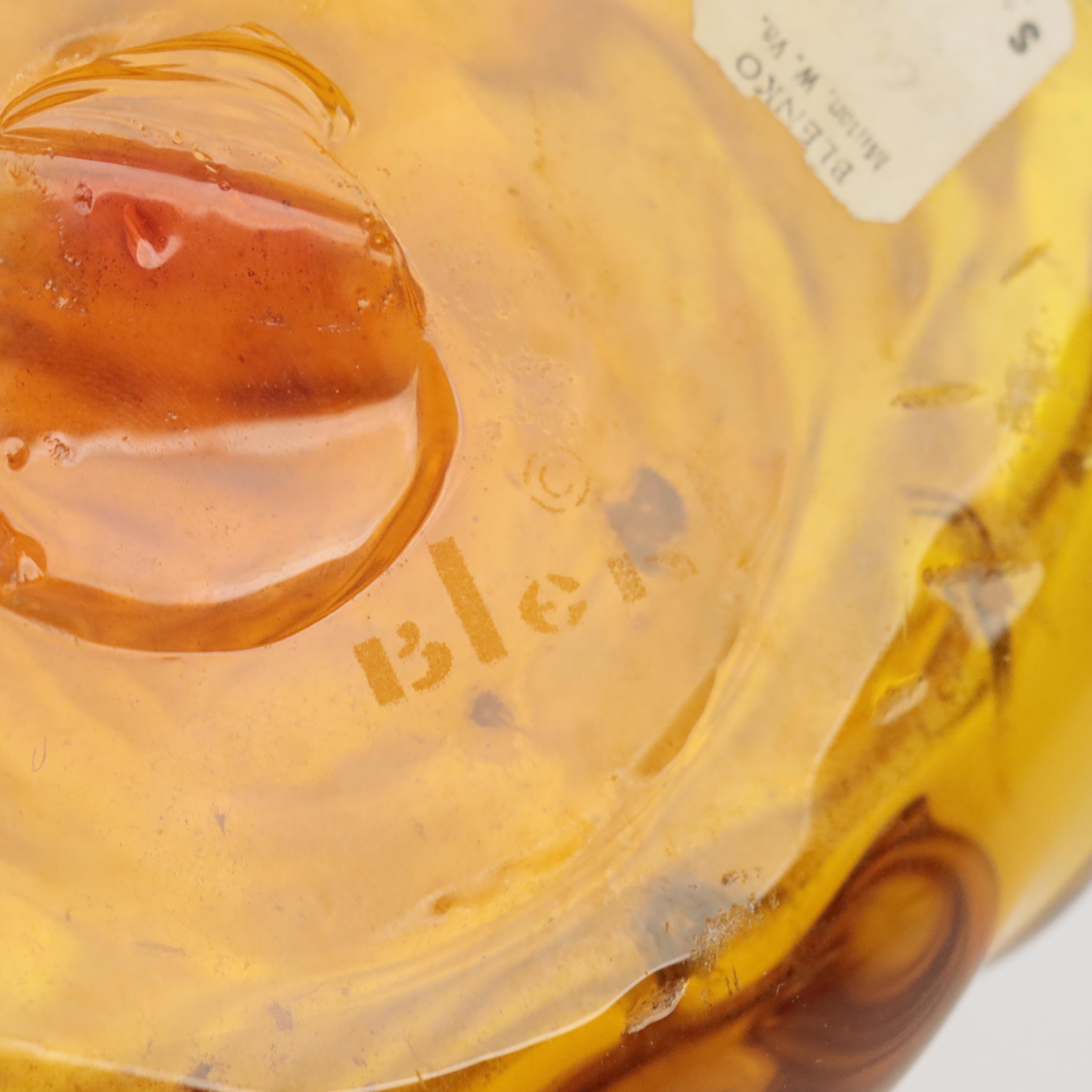 Blenko "Bubble Wrap" Art Glass Decanter by Wayne Husted, 1960 | EBTH