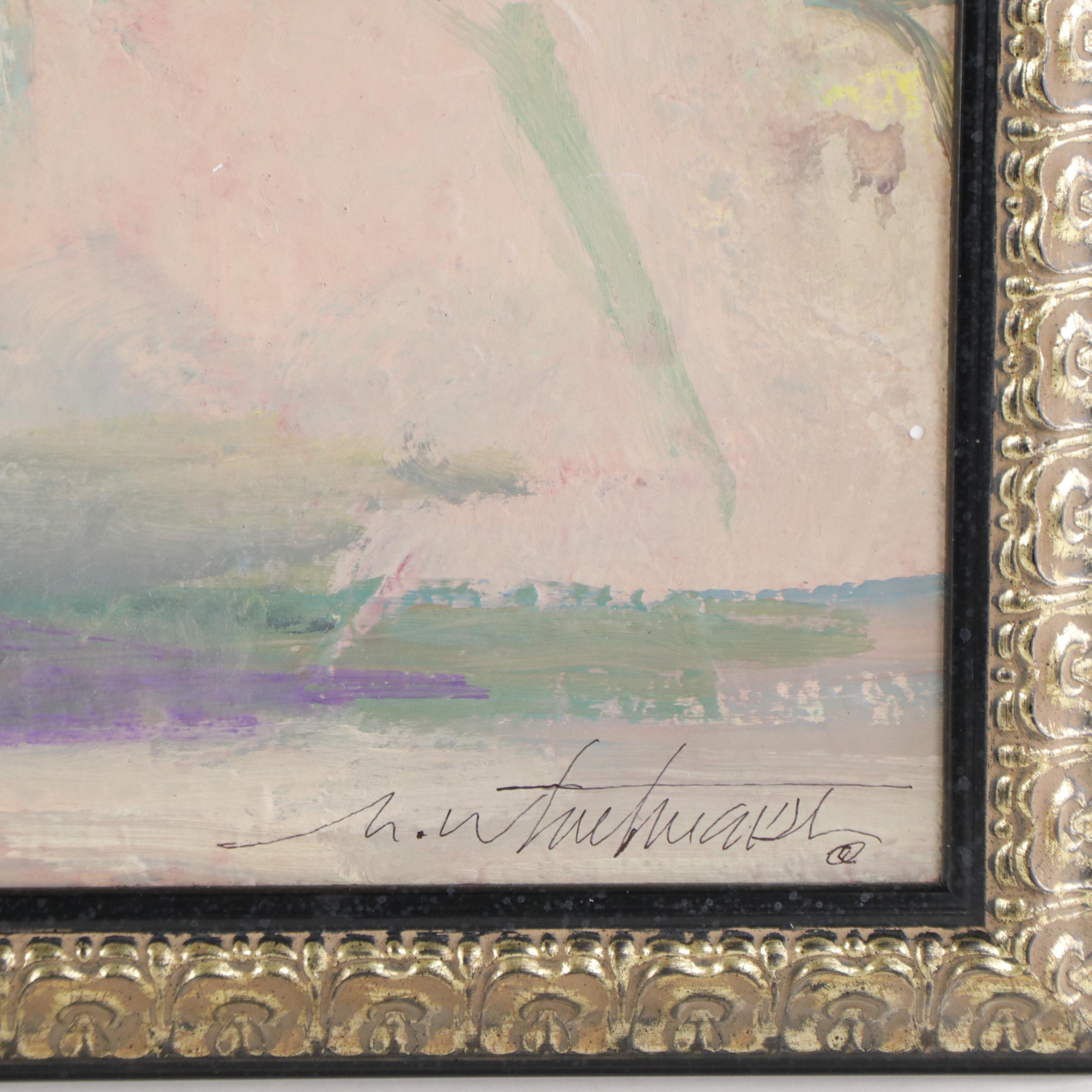 Mark Whitmarsh Floral Still Life Acrylic Painting "Transient Beauty ...