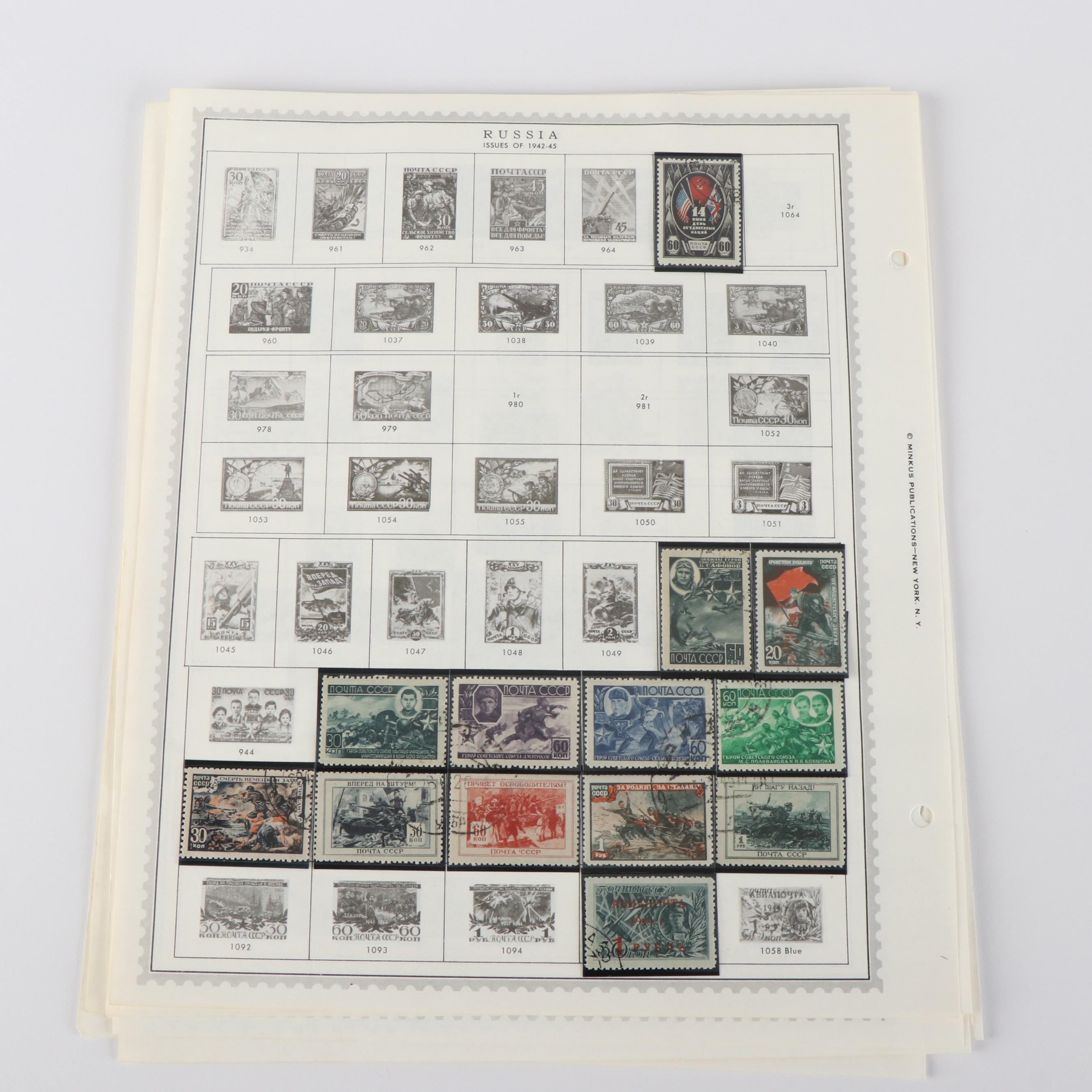 Extensive Russian Postage Stamp Collection | Everything But The House